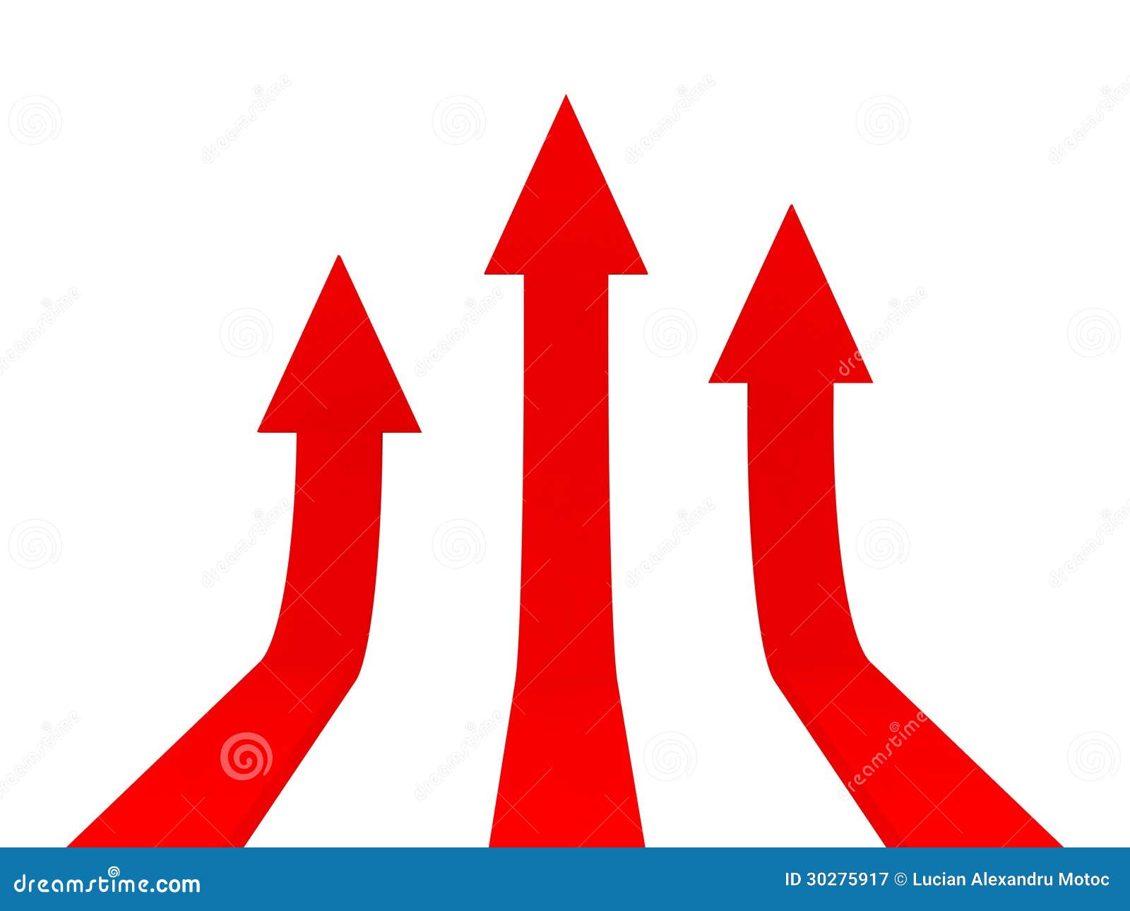 3 Red Arrows stock illustration. Illustration of arrows - 30275917