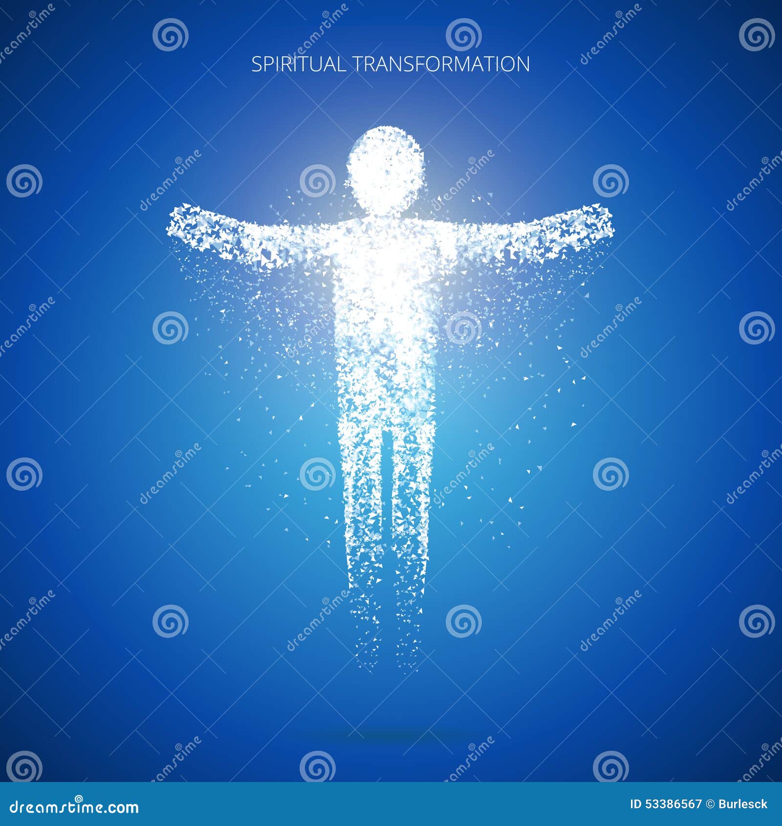 Ascensão Da Alma Transformação Espiritual Ilustração do Vetor ...