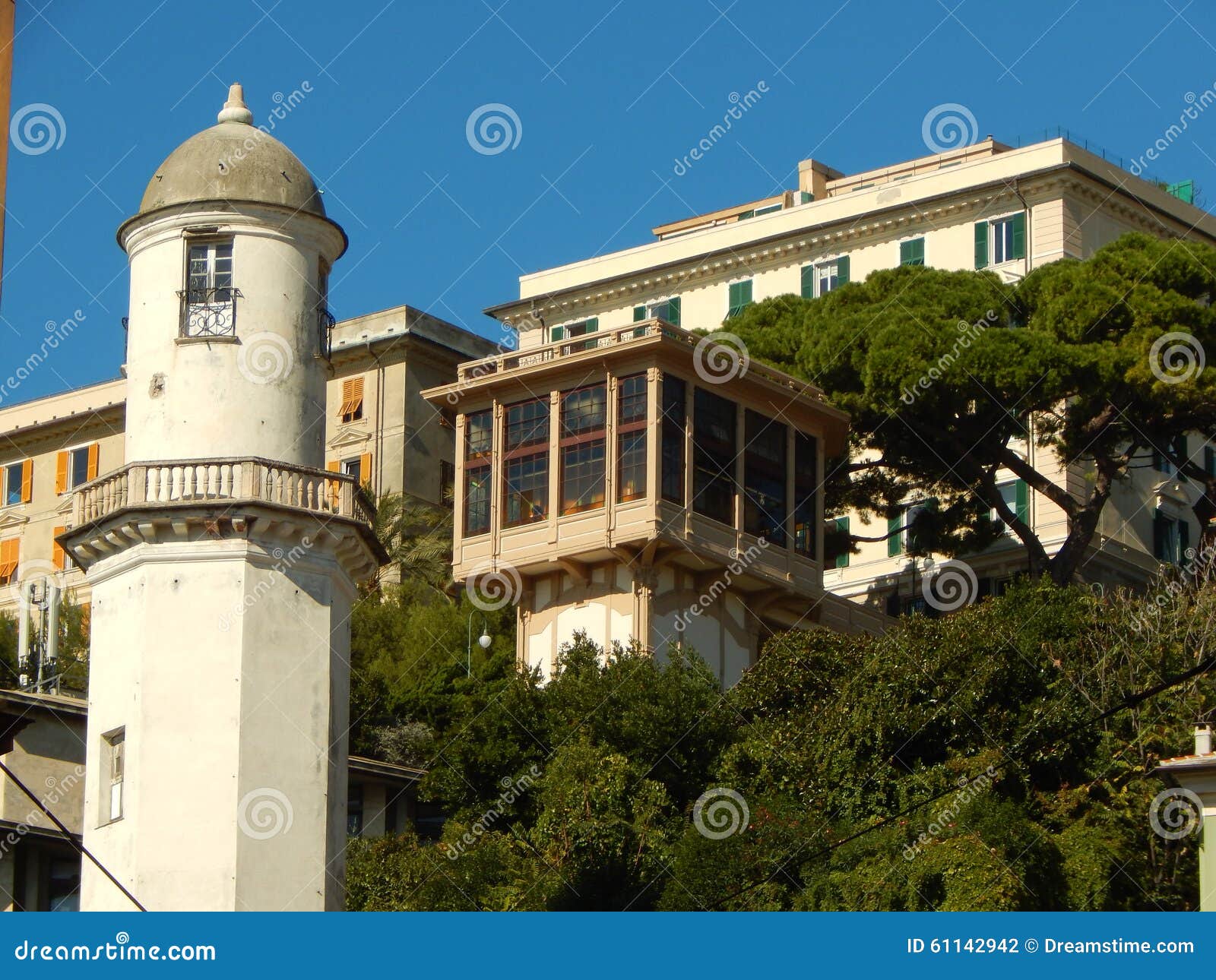 Ascensore di Castelletto editorial photography. Image of italy - 61142942