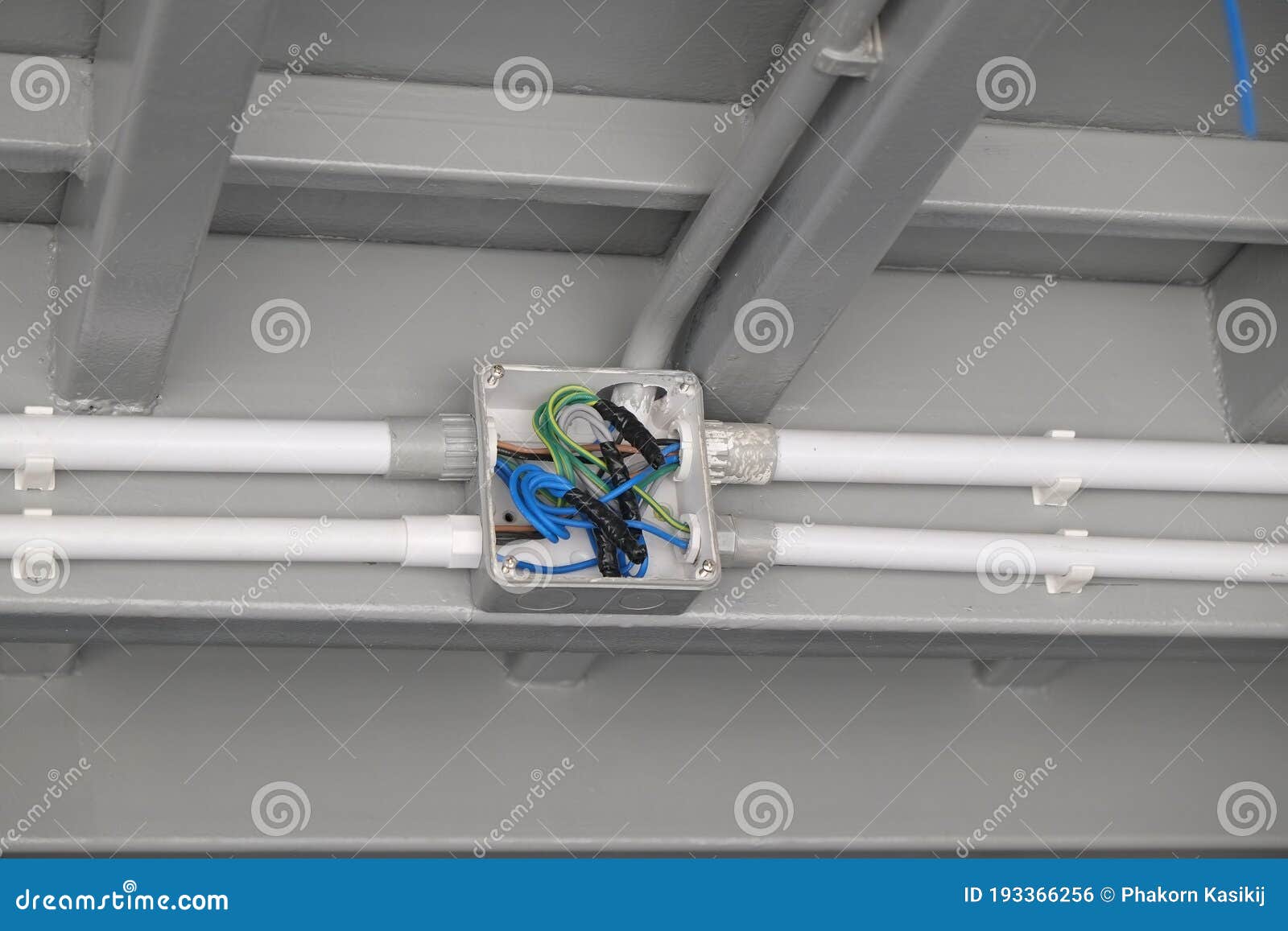 Installation Electrical System Wiring the Wall, Electrical Pipeline ...