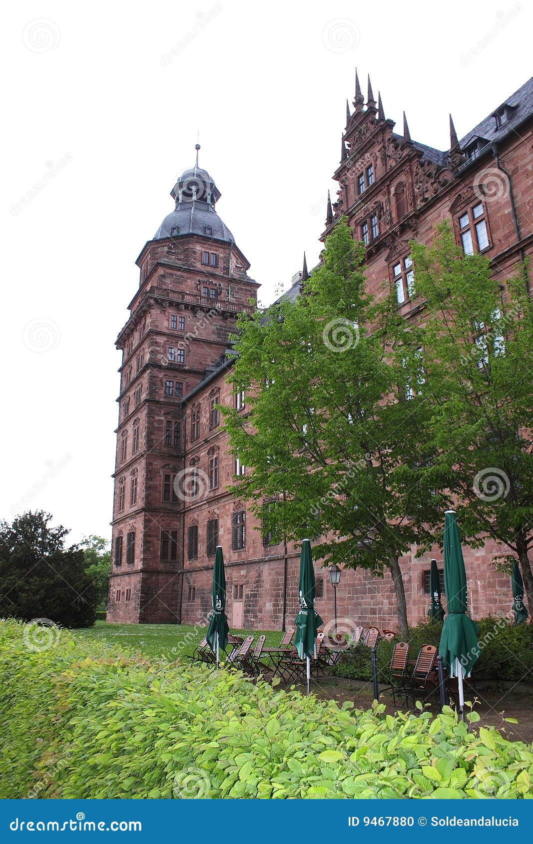 Aschaffenburg johannisburg stock photo. Image of dome - 9467880