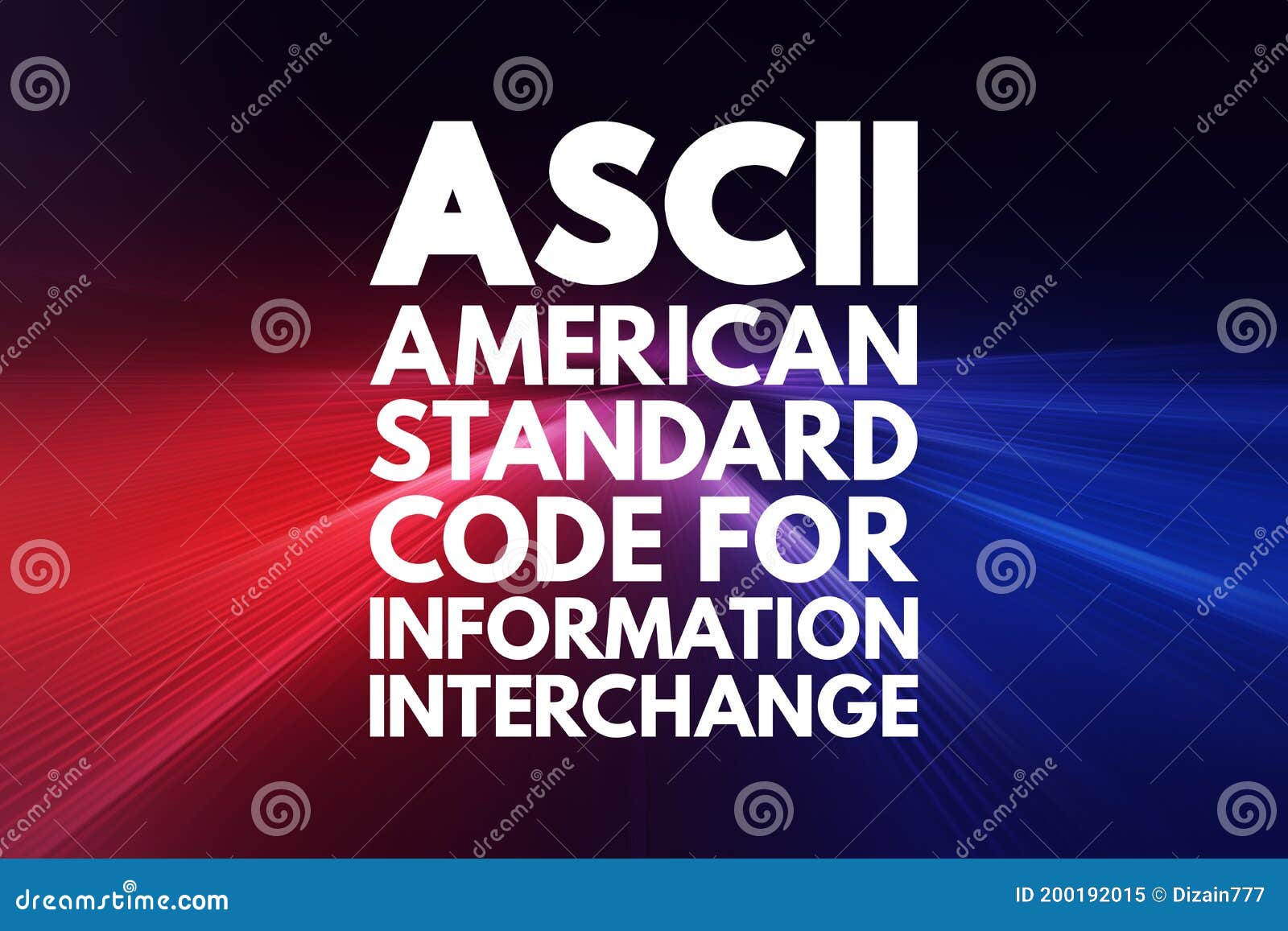 ASCII - American Standard Code for Information Interchange Acronym ... ASCII - American Standard Code for Information Interchange Acronym ...