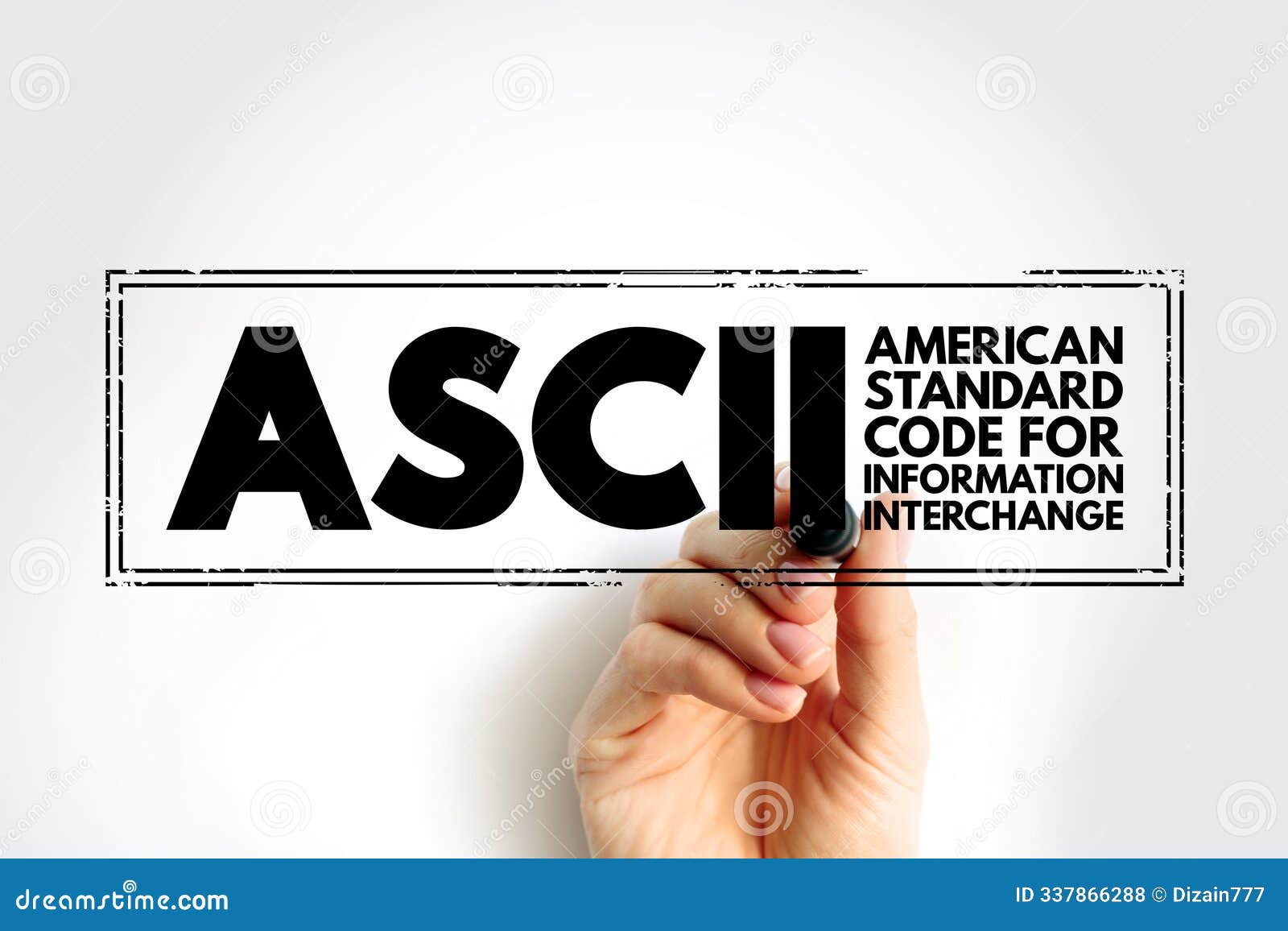 ASCII - American Standard Code For Information Interchange Acronym With ...