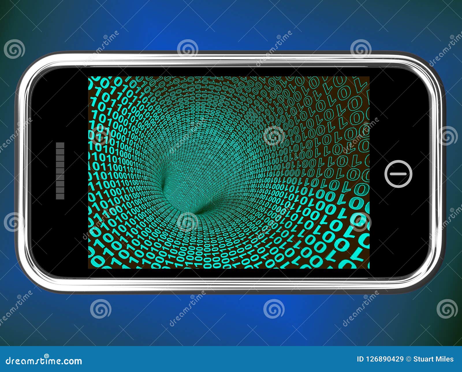 Ascii Code On Mobile Phone 3d Rendering Stock Illustration Illustration Of Ddos Mobile 126890429