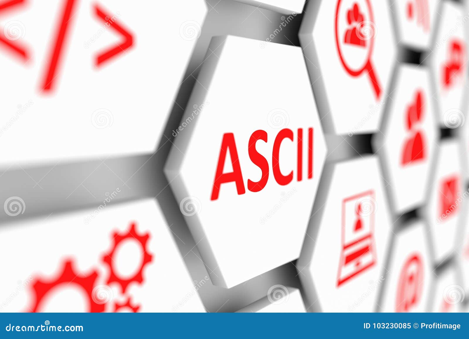 ASCII concept stock illustration. Illustration of tech - 103230085