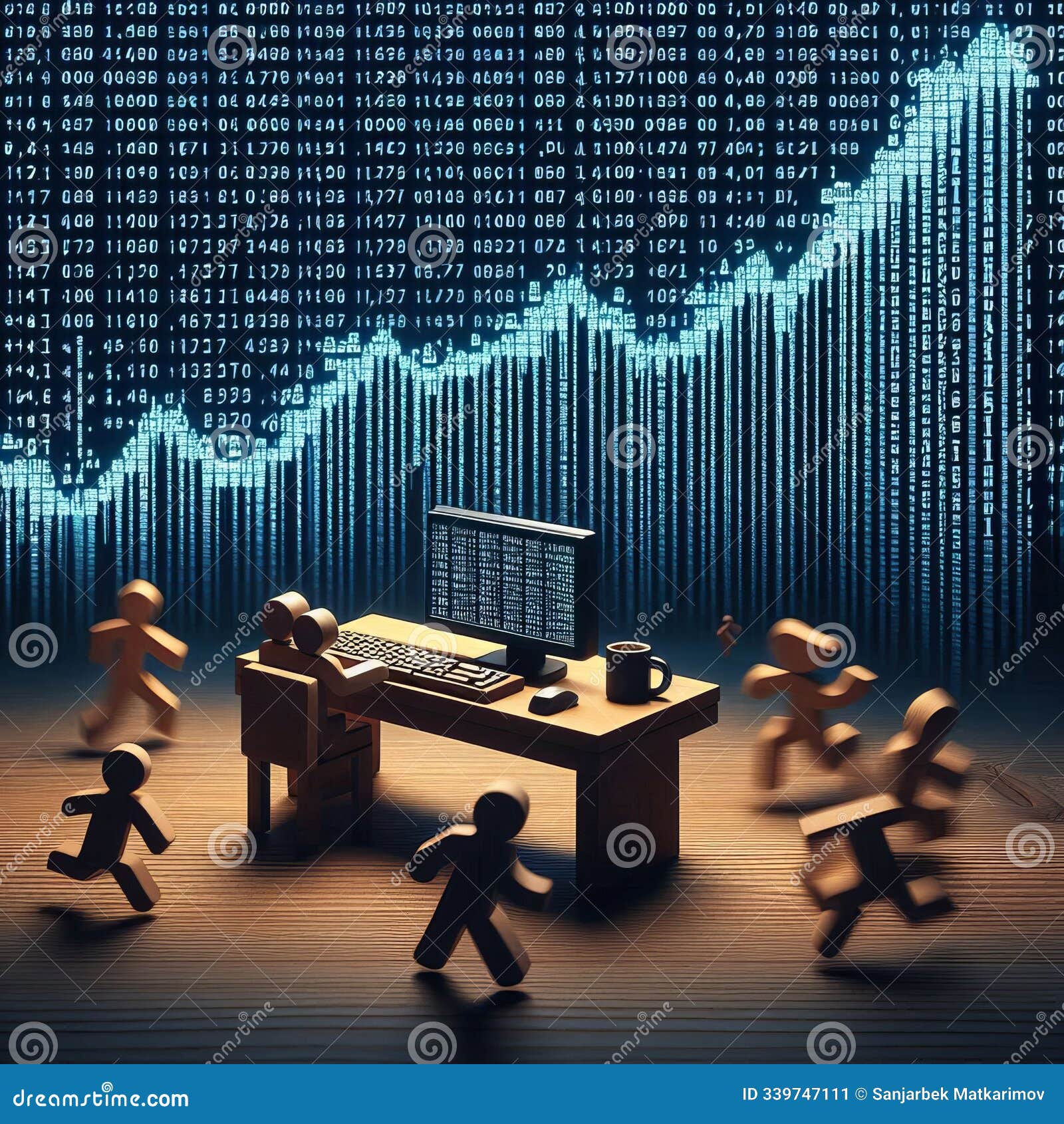 ASCII Desk ASCII Slow Shutter Speed A Desk Represented With ASCI ...