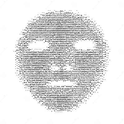 ASCII-Face stock illustration. Illustration of numbers - 1528033