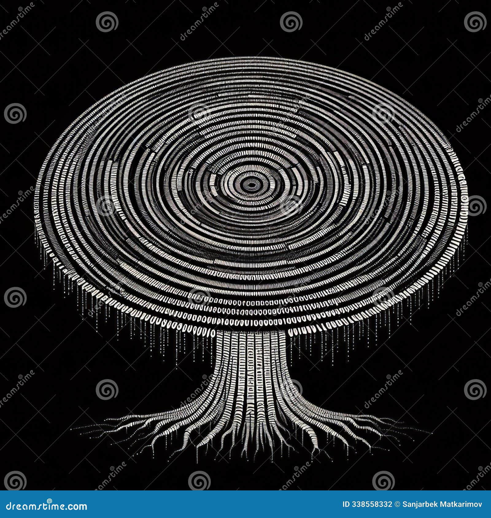 ASCII Tree Rings Tree Rings Represented By Concentric ASCII Pat Strange ...