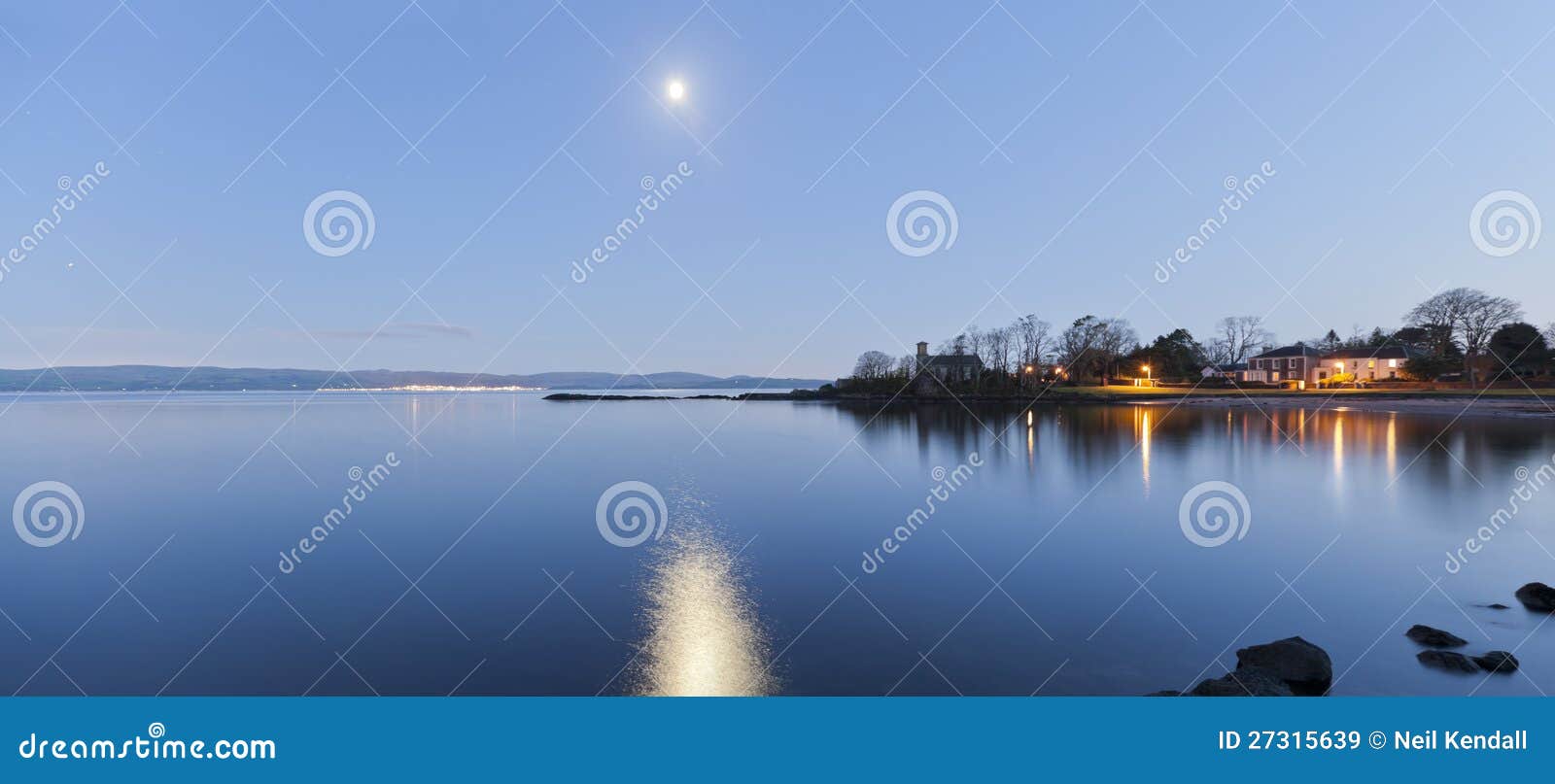 Ascog at Night stock image. Image of beautiful, autumn - 27315639