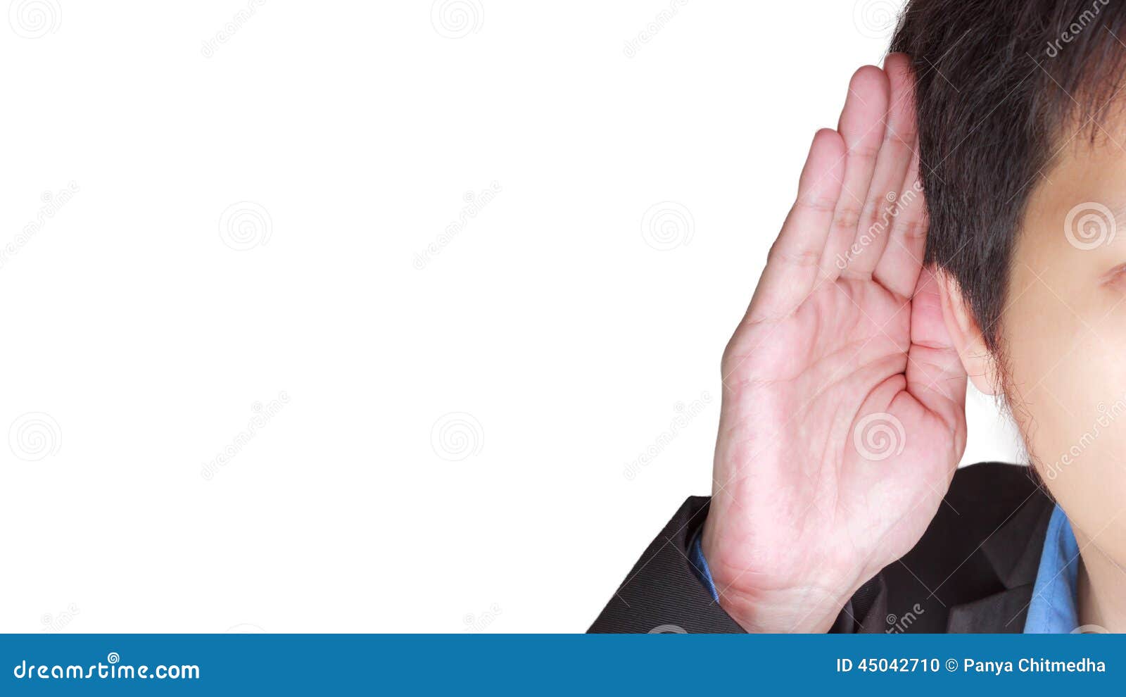 Ascoltare fotografia stock. Immagine di ritratto, adulto - 45042710