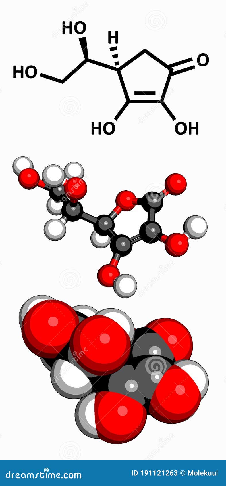 Vitamin C Ascorbic Acid, Ascorbate Molecule. Stock Vector ...