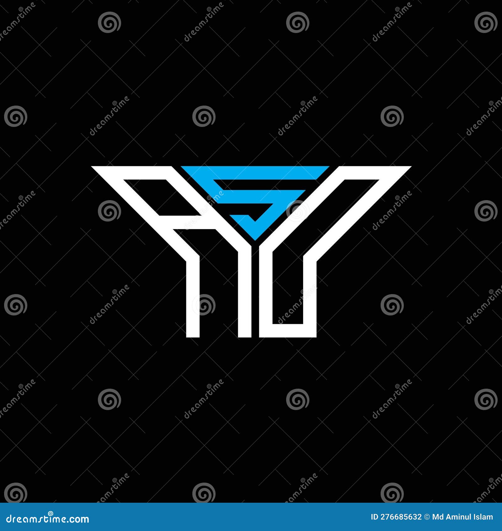 ASD Letter Logo Creative Design with Vector Graphic, ASD Stock Vector ...