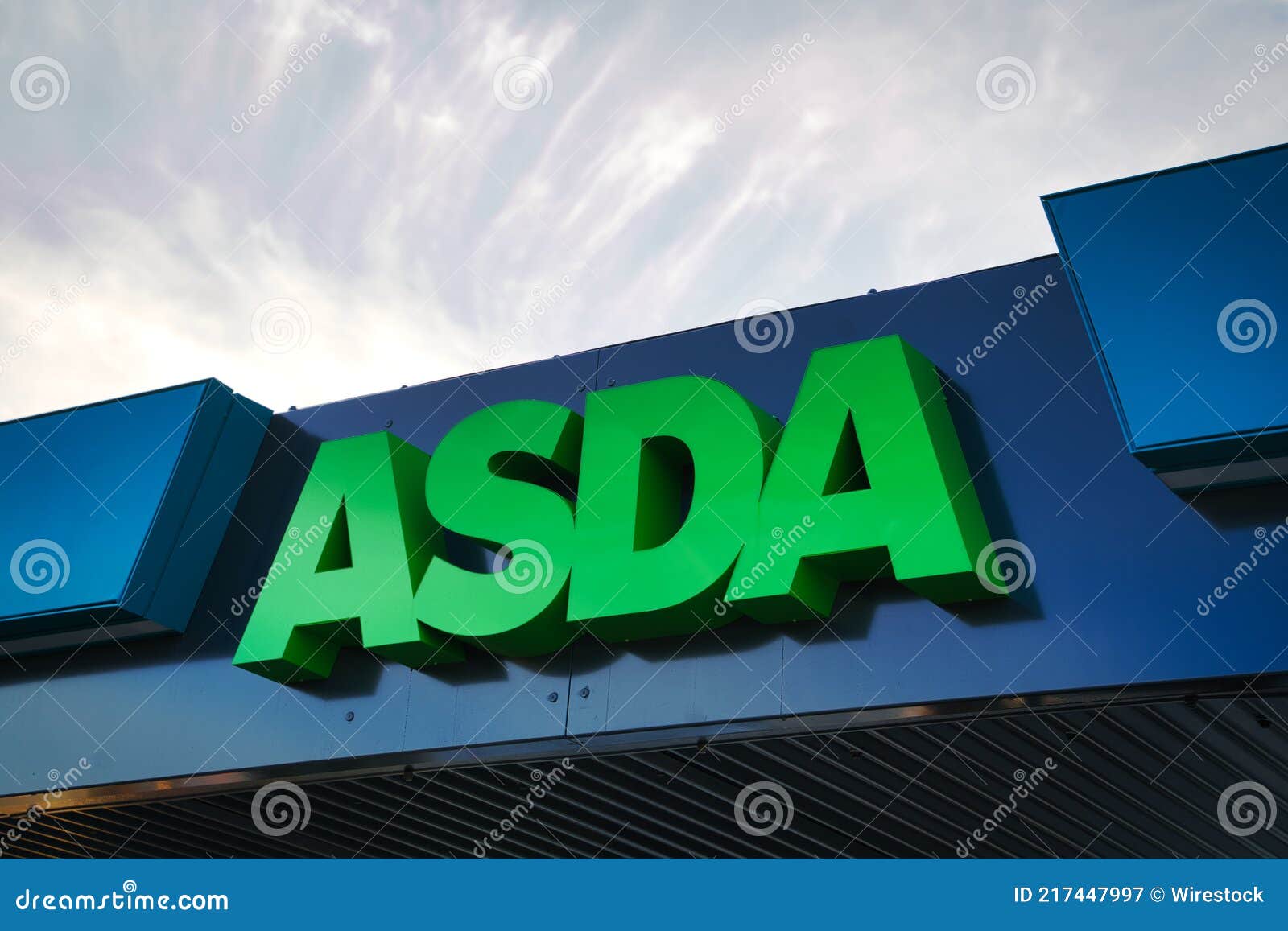 Asda LOGO outside building editorial photography. Image of ...