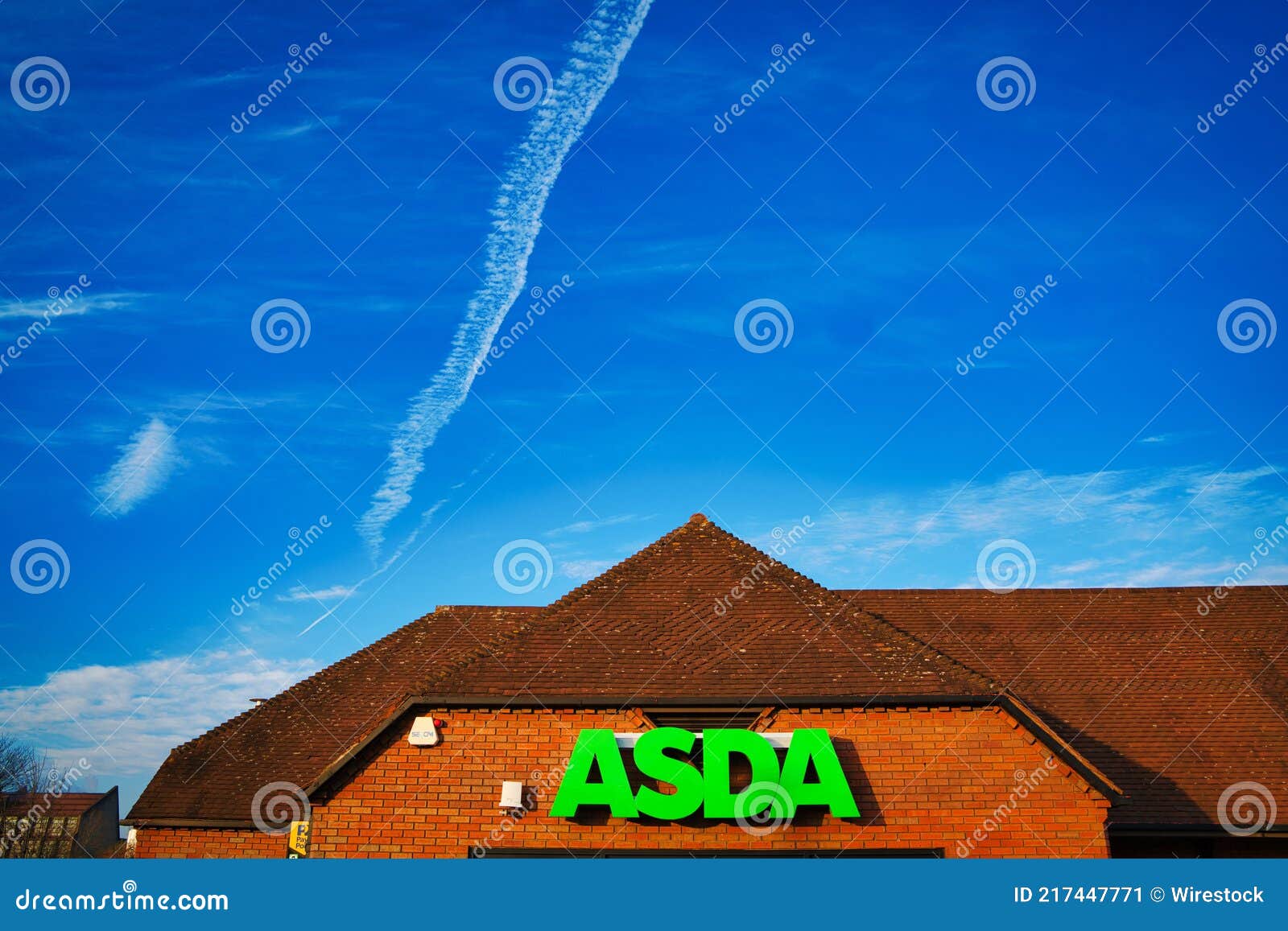 ASDA Logo at the Top of Building Editorial Photo - Image of building ...