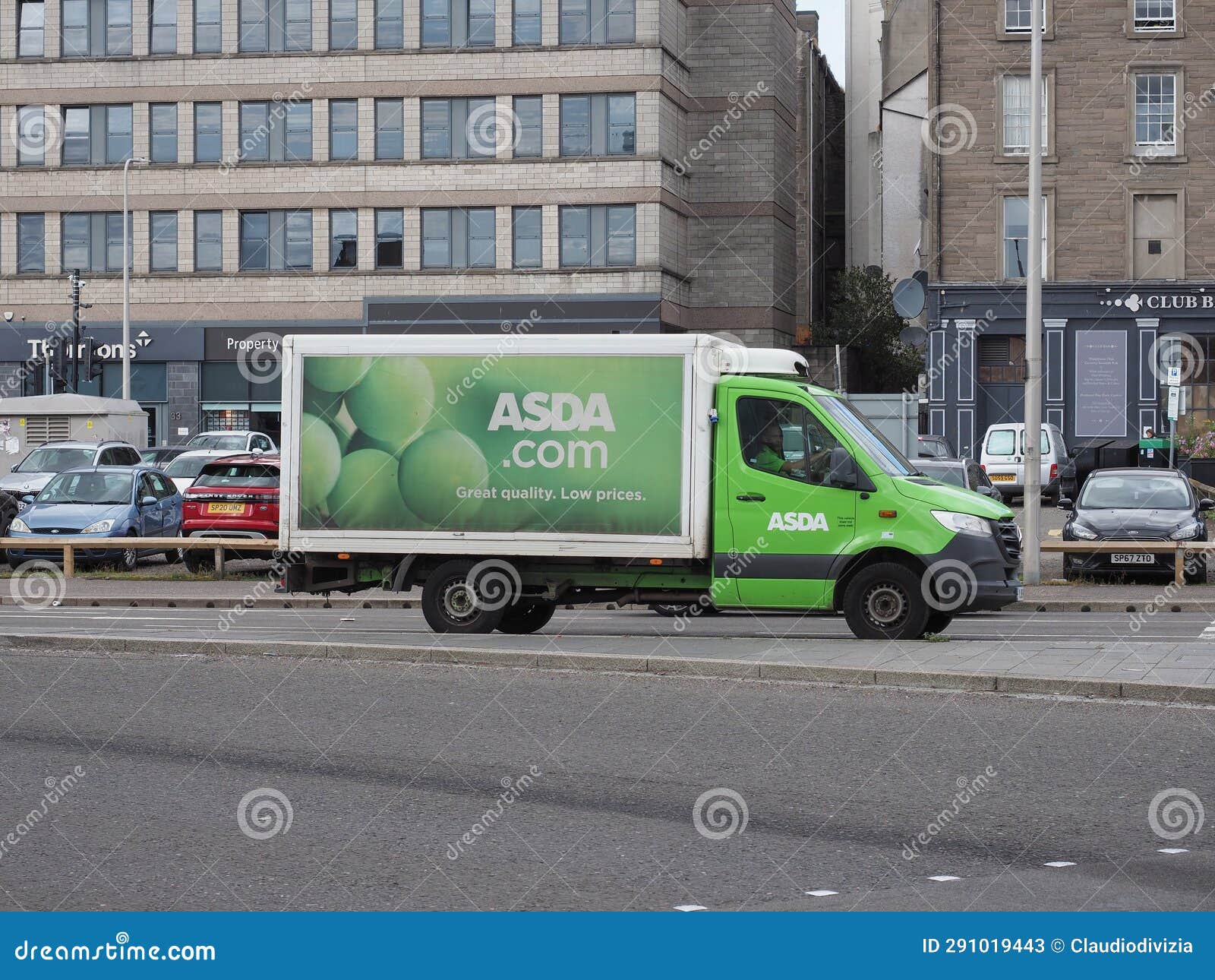 Asda Supermarket Van in Dundee Editorial Stock Photo - Image of trucks ...