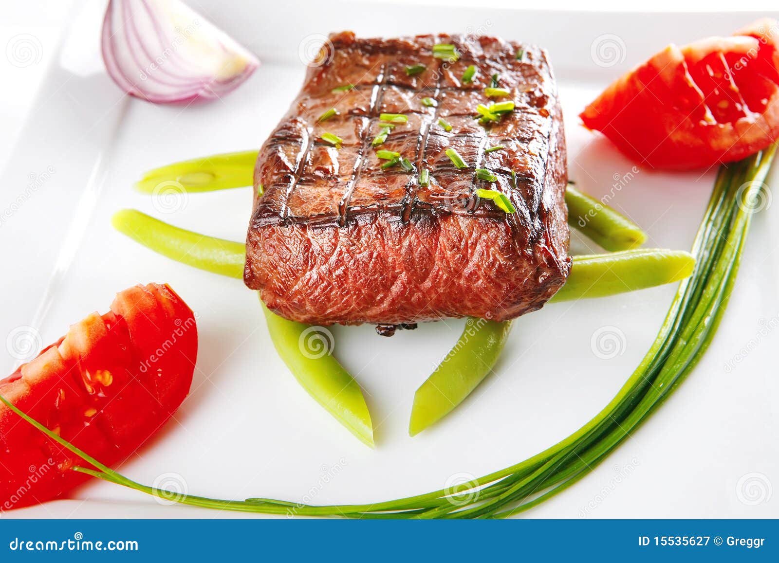 Ase el filete servido imagen de archivo. Imagen de americano - 15535627