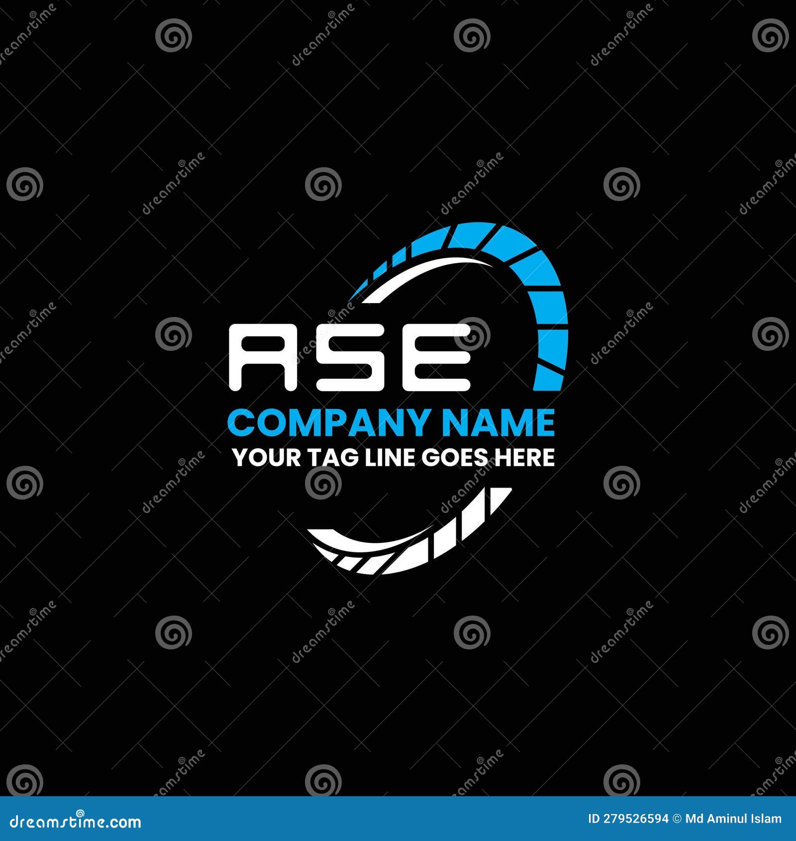 ASE Letter Logo Creative Design with Vector Graphic, ASE Stock Vector ...