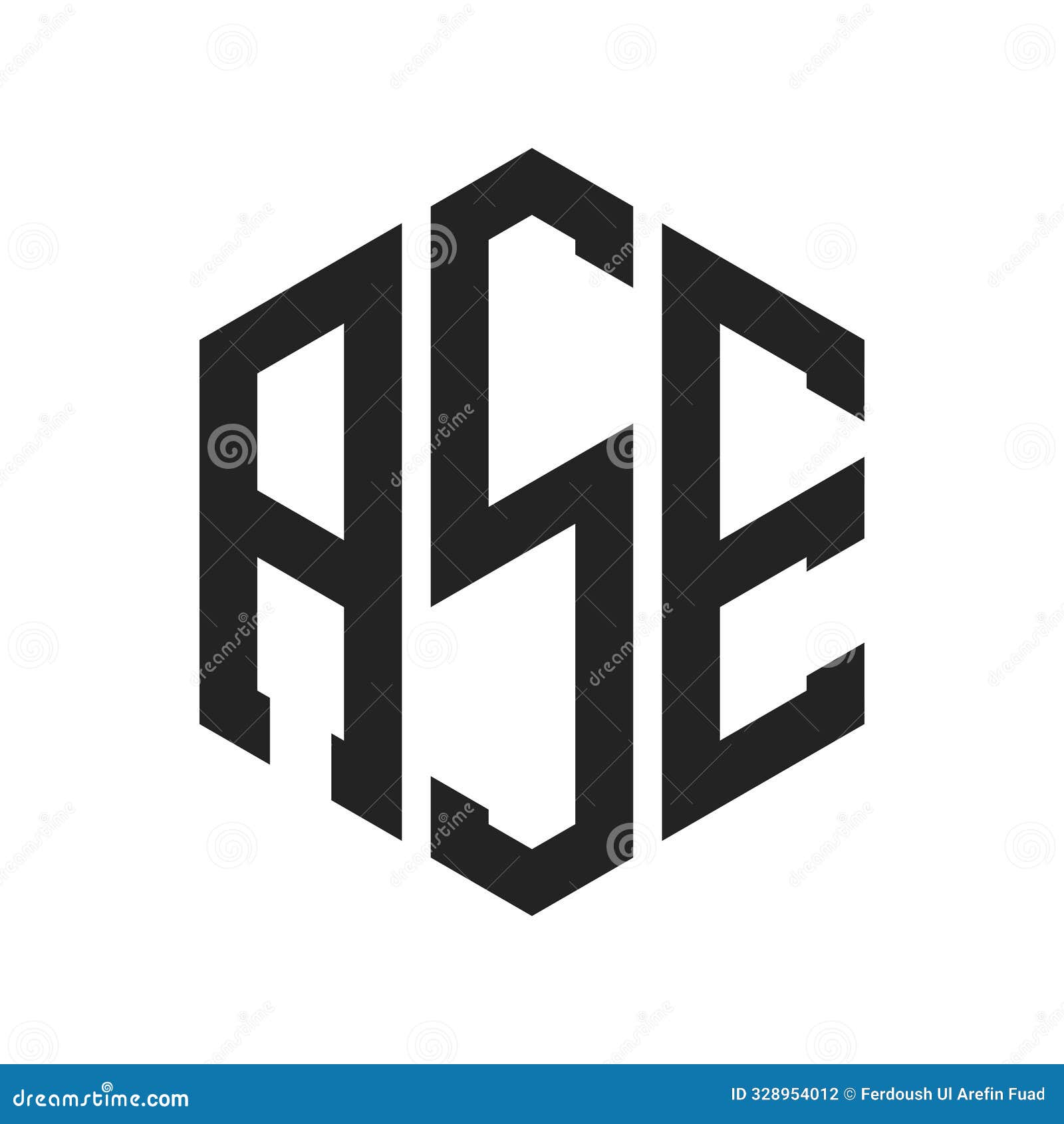 ASE Logo Design. Initial Letter ASE Monogram Logo Using Hexagon Shape ...