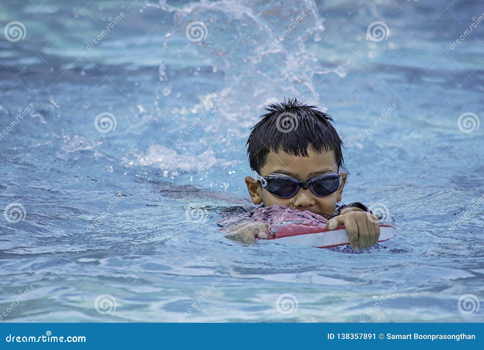 Asean Boys are Swimming in the Pool Stock Image - Image of boys, child ...