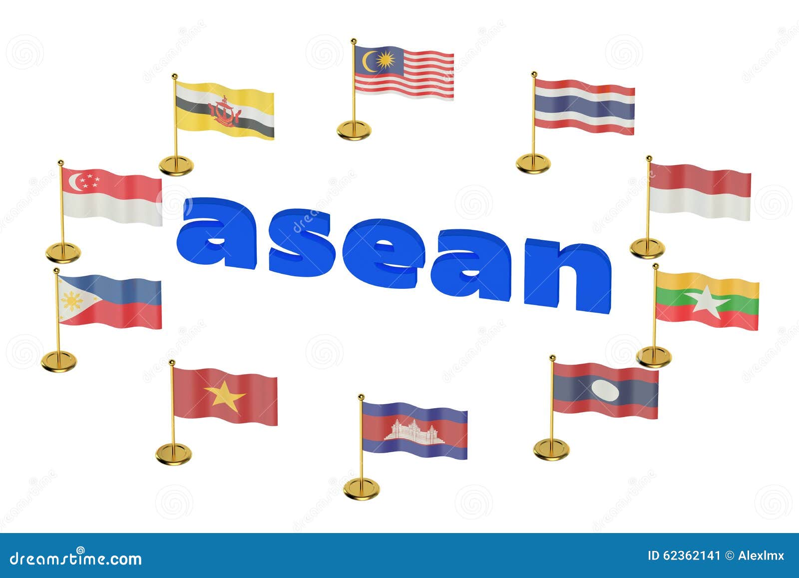 New Concept Asean Flag White Messy Wall Stucco Texture Background ...