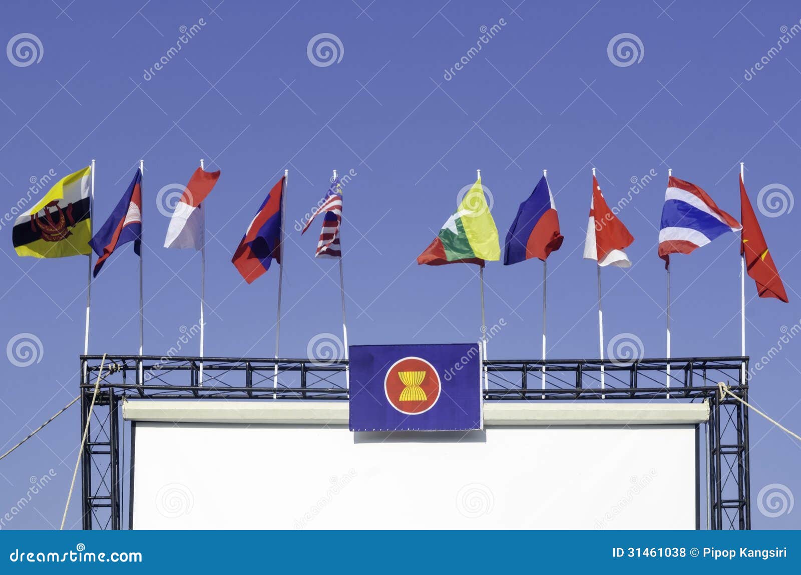 Asean Flag, Flag On The Wood Stock Image | CartoonDealer.com #69139705
