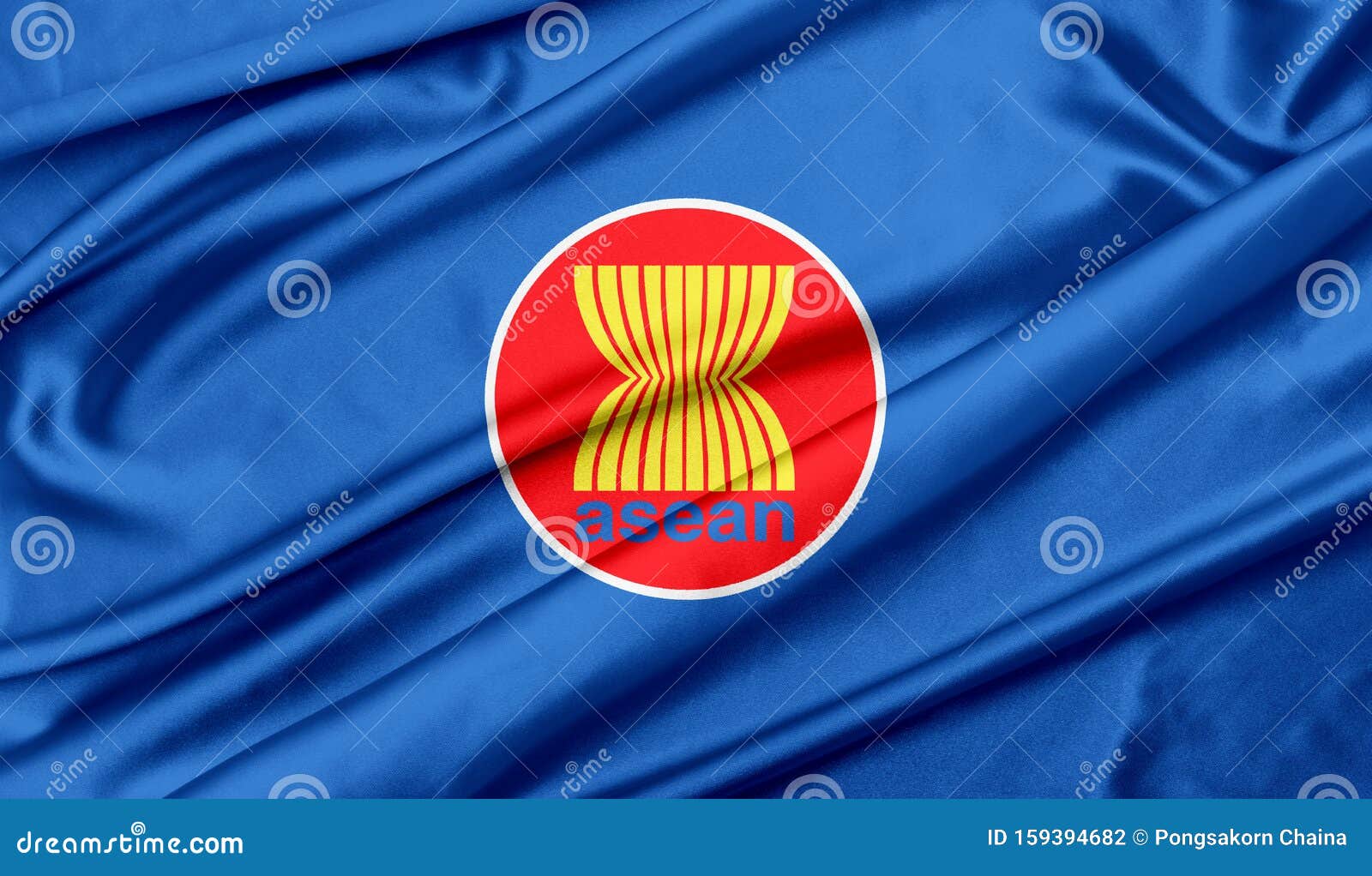 Asean Flag Texture Background Stock Illustration - Illustration of ...