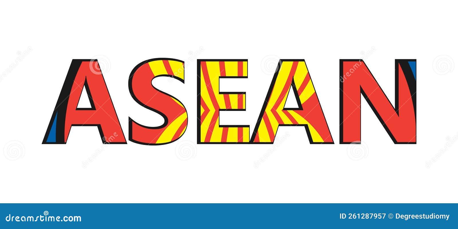 ASEAN Logo Vector Illustration. Stock Vector - Illustration of global ...