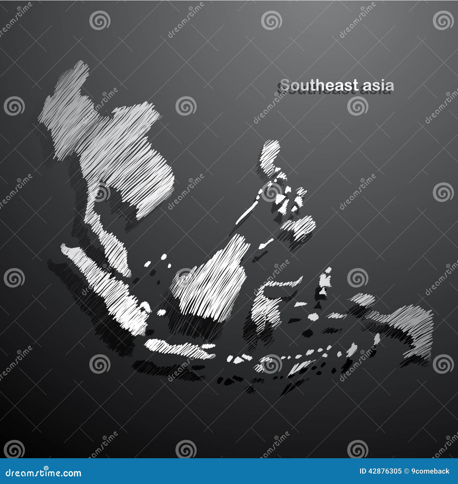 Asean map stock vector. Illustration of national, cooperation - 42876305