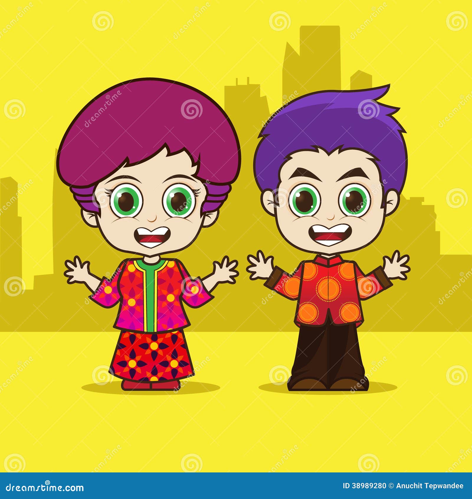 Asean Singapore cartoon stock vector. Illustration of comic - 38989280