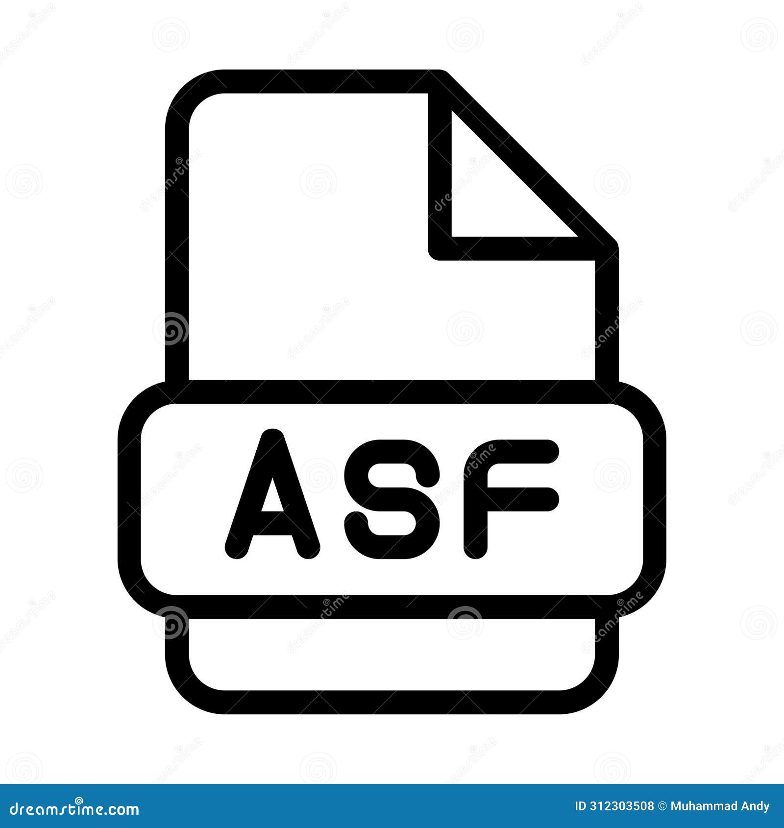 Asf File Icon. Type Files Sign Outline Symbol Design, Icons Format Type ...