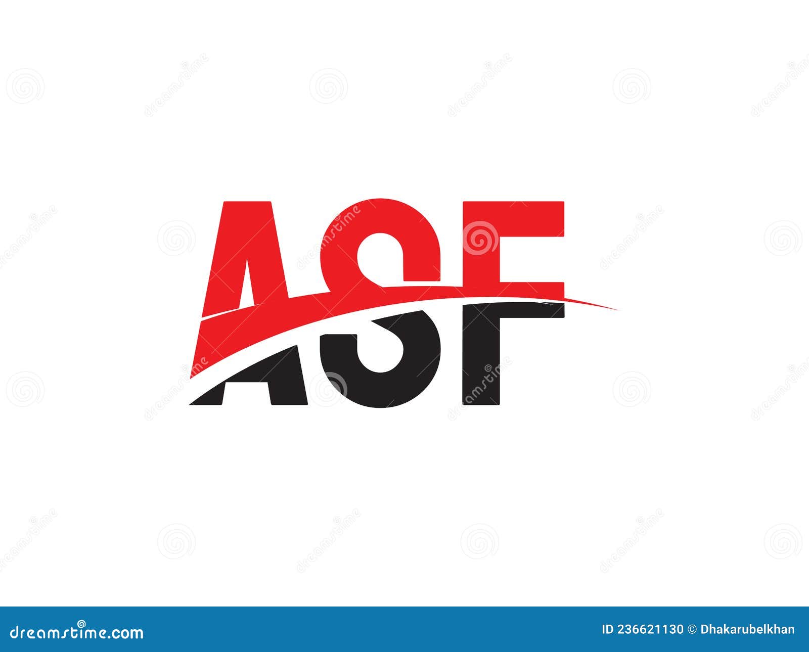 ASF Letter Initial Logo Design Vector Illustration Stock Vector ...