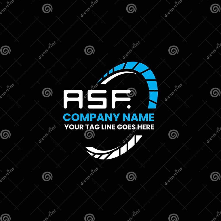 ASF Letter Logo Creative Design with Vector Graphic, ASF Stock Vector ...