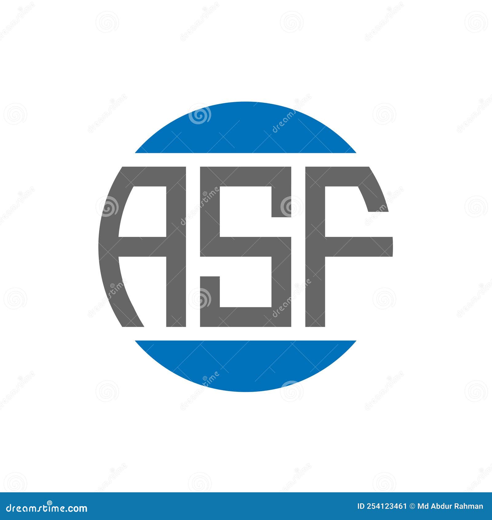 ASF Letter Logo Design on White Background. ASF Creative Initials ...