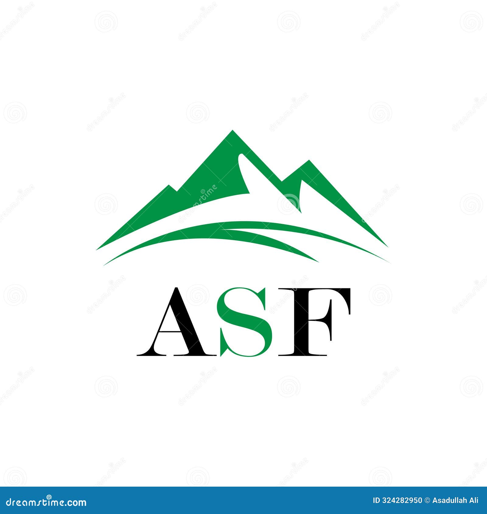 ASF Letter Logo Design on White Background. Creative Modern ASF Letter ...