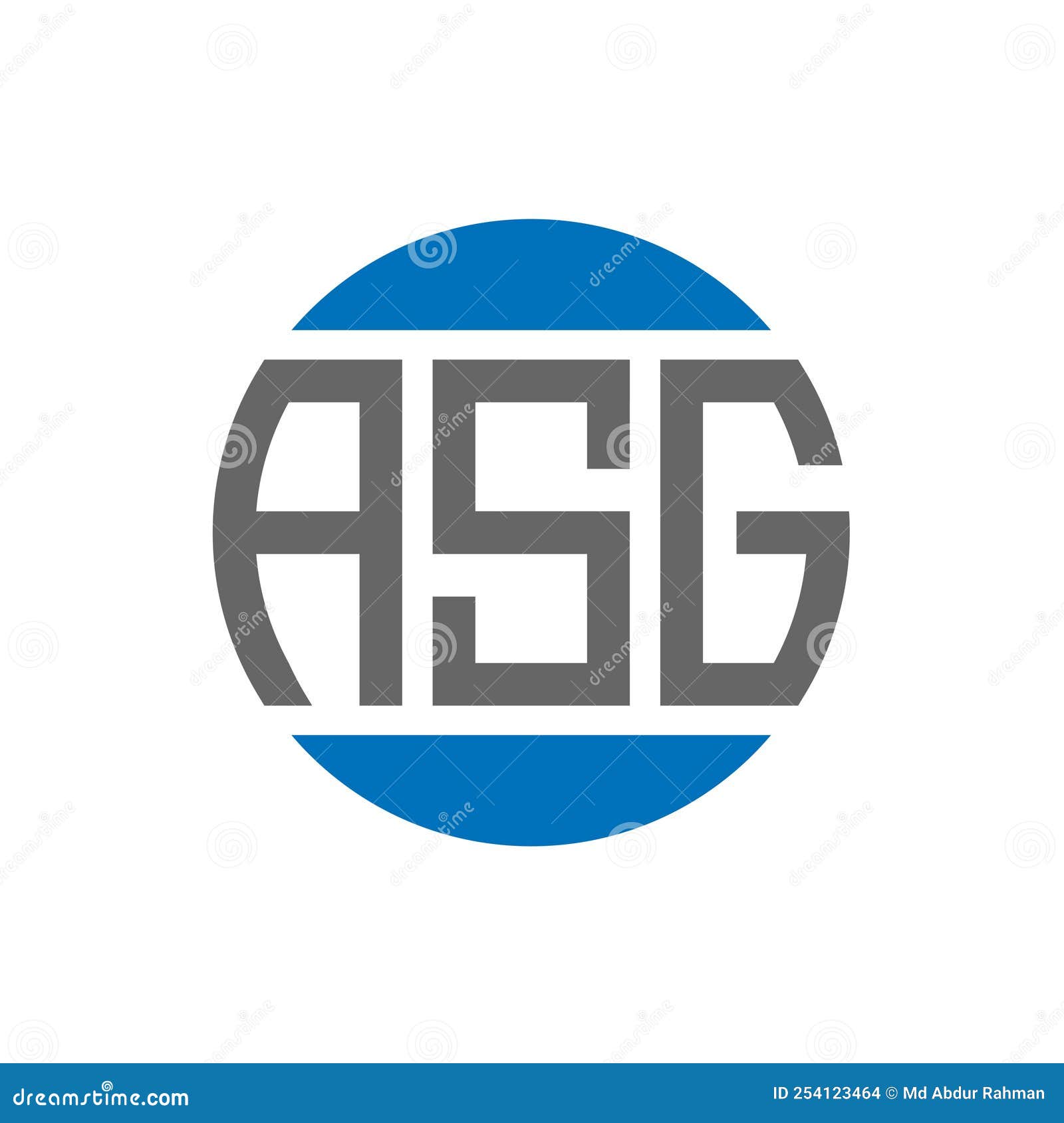 ASG Letter Logo Design on White Background. ASG Creative Initials ...