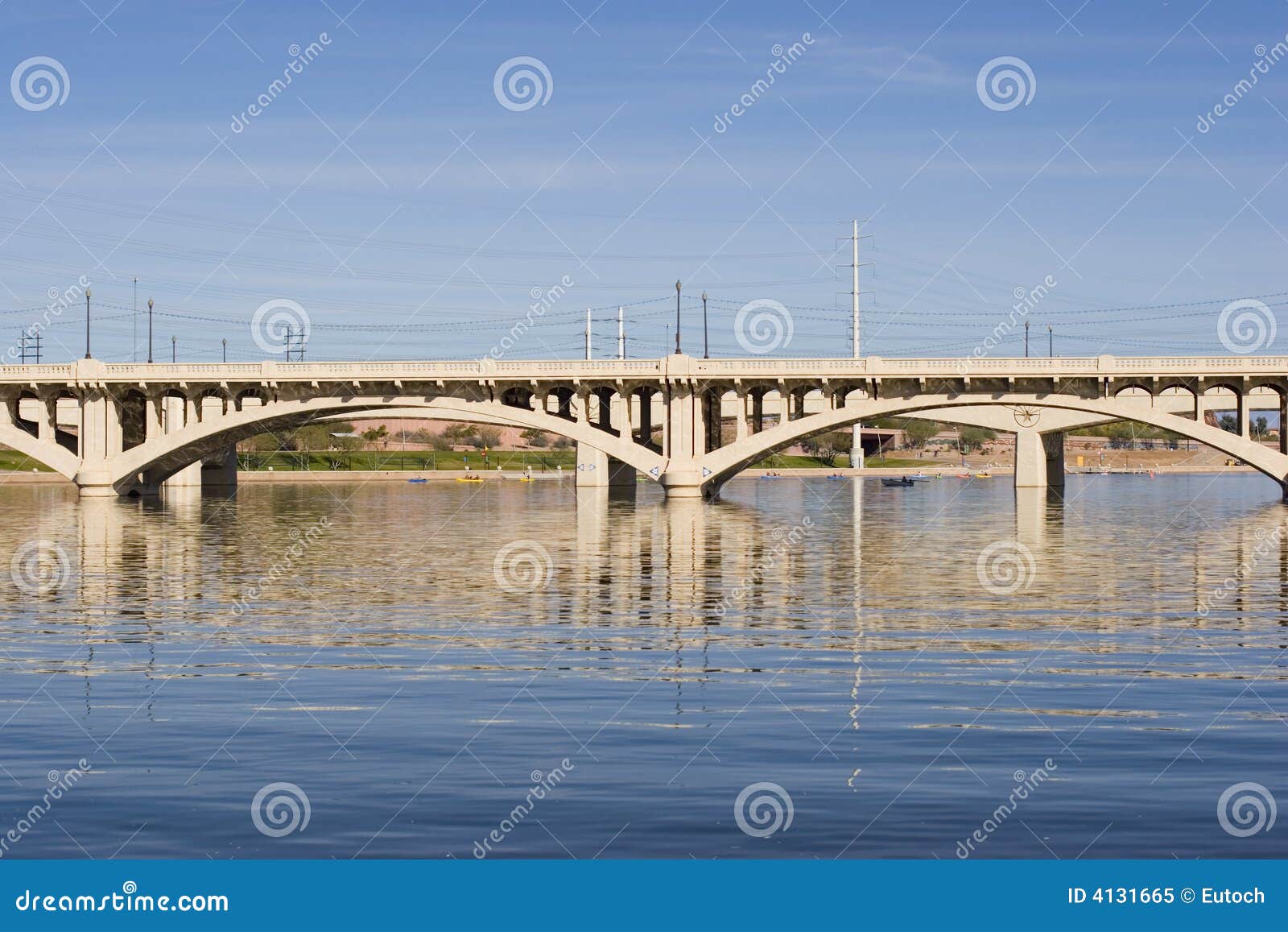 Ash Ave Bridge, AZ stock image. Image of pylons, arizona - 4131665