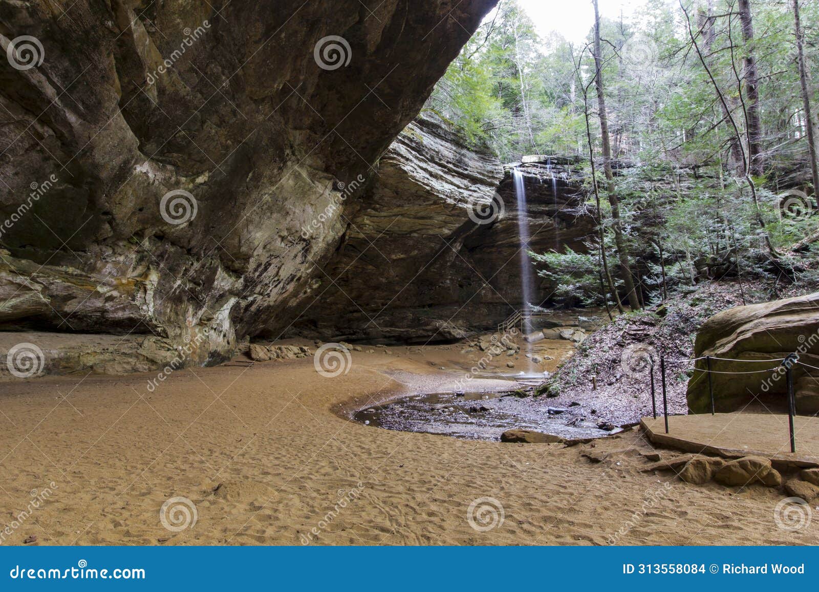 Ash Cave, Hocking Hills State Park, Ohio Stock Photo - Image of cascade ...
