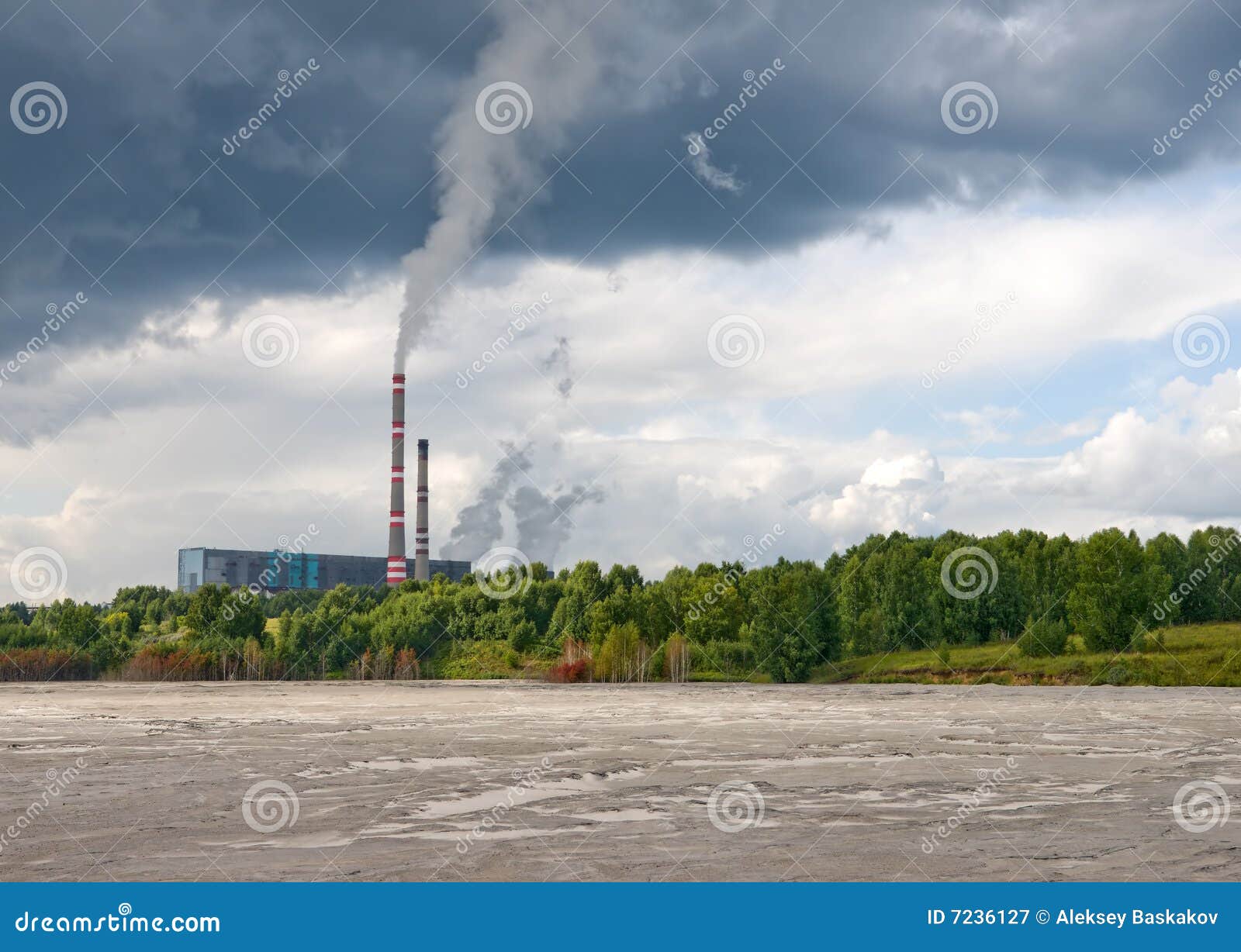 Ash-disposal area stock image. Image of disposal, chimney - 7236127
