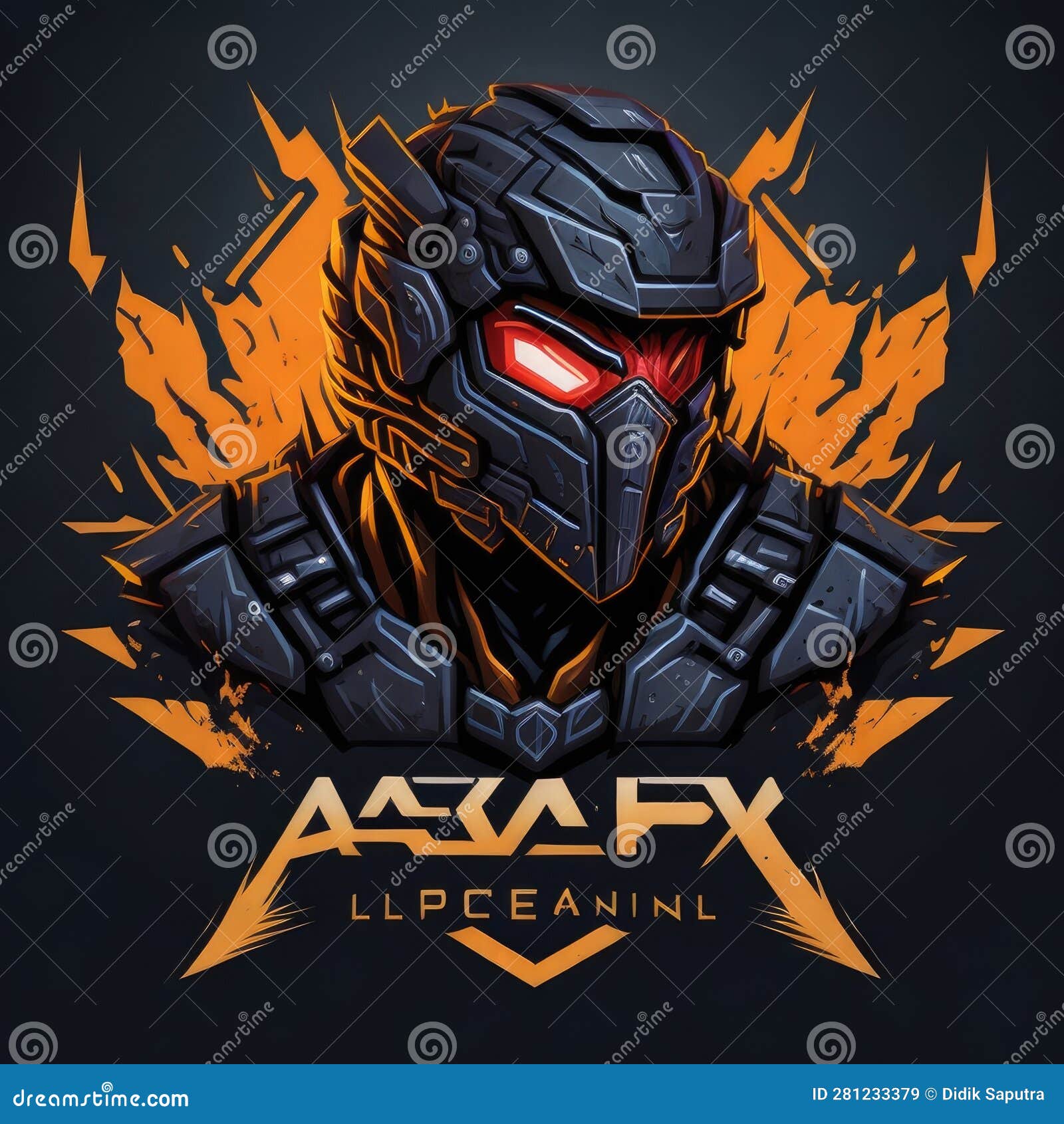 Ash esports mascot logo stock illustration. Illustration of vector ...