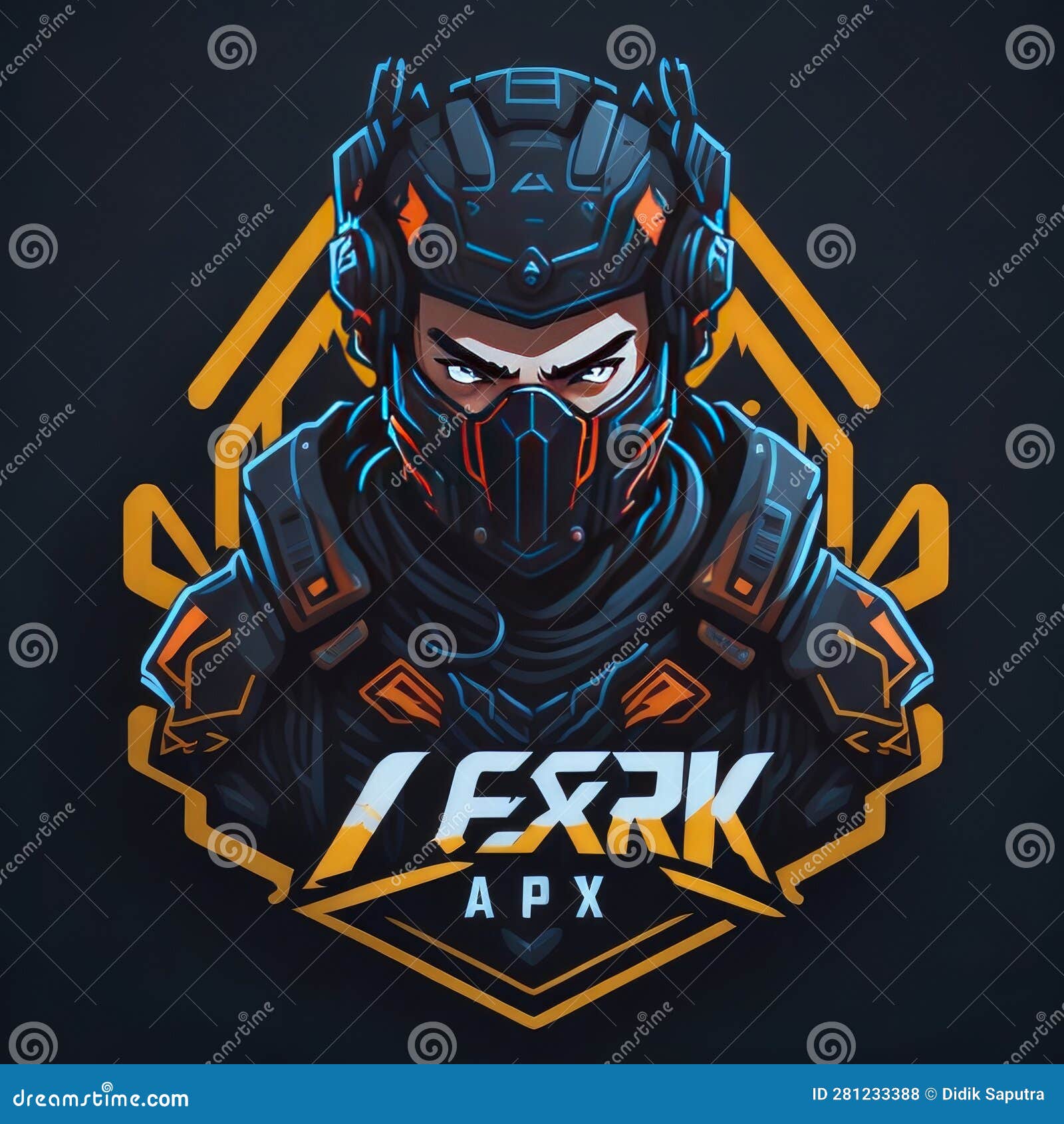 Ash esports mascot logo stock illustration. Illustration of medieval ...