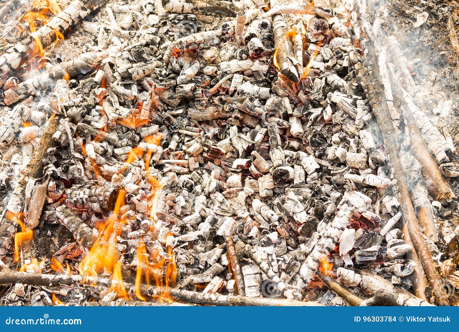 Ash from the Fire. Ash for Cooking. Close Up. Forest. Stock Photo ...