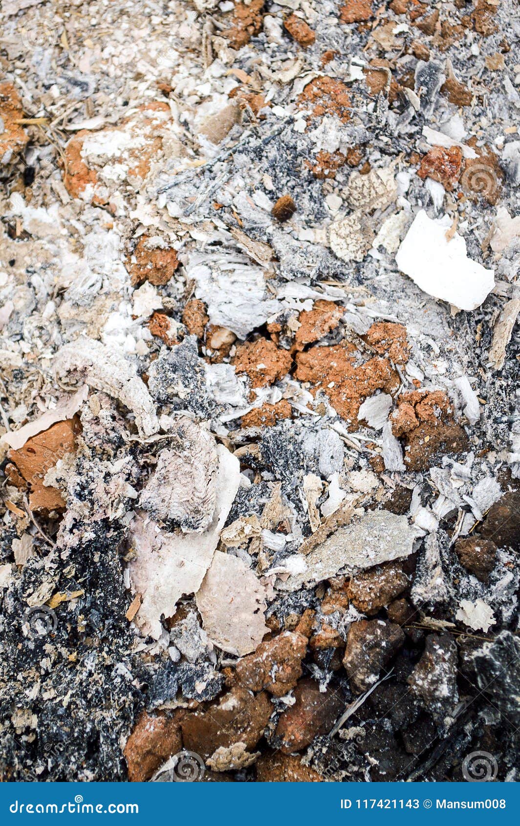 Ash on the ground stock image. Image of flame, natural - 117421143