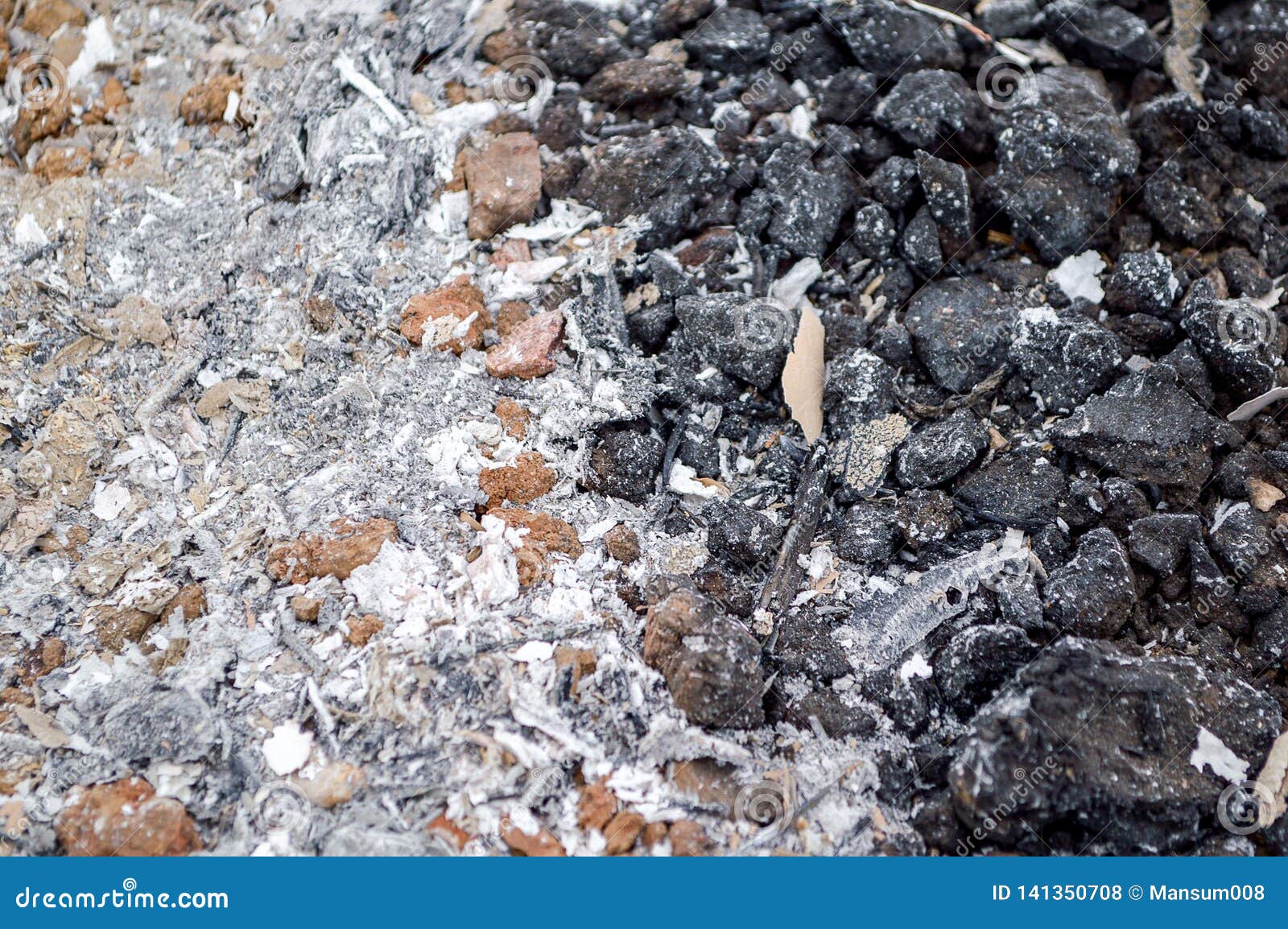 Ash on the ground stock photo. Image of nature, dust - 141350708