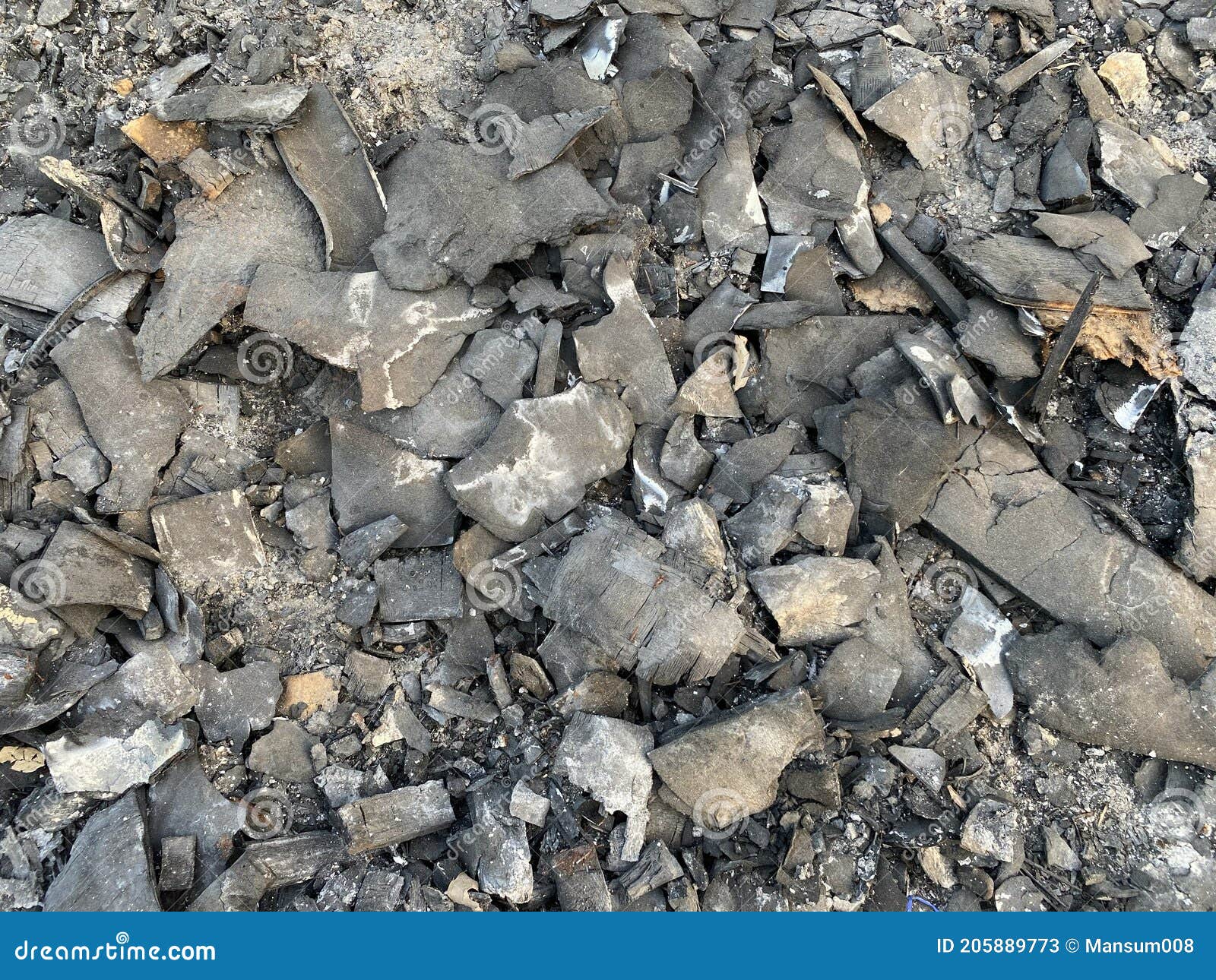 Ash on the ground stock image. Image of dust, ground - 205889773