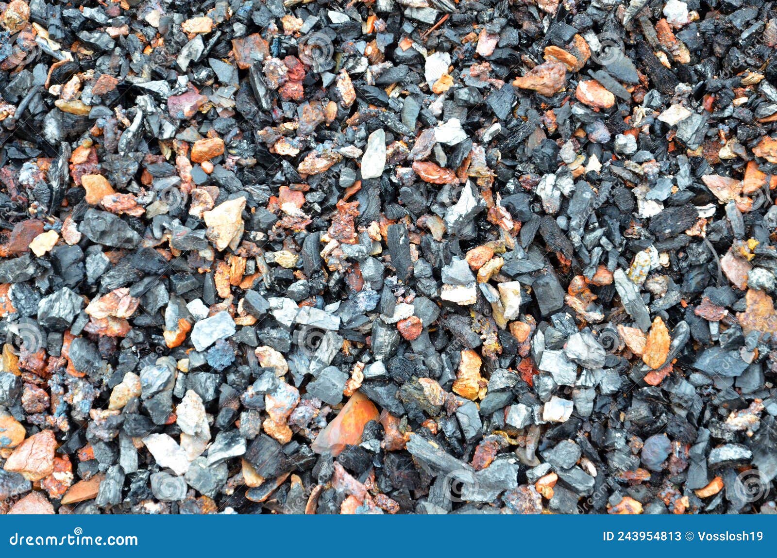 The Ash is Mixed with Coal As a Background. Stock Image - Image of ...