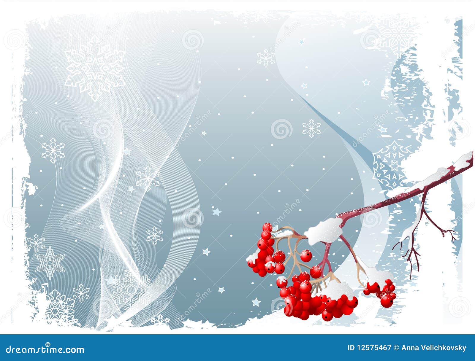 Ash Tree Branch Winter Background Stock Vector - Illustration of cold ...