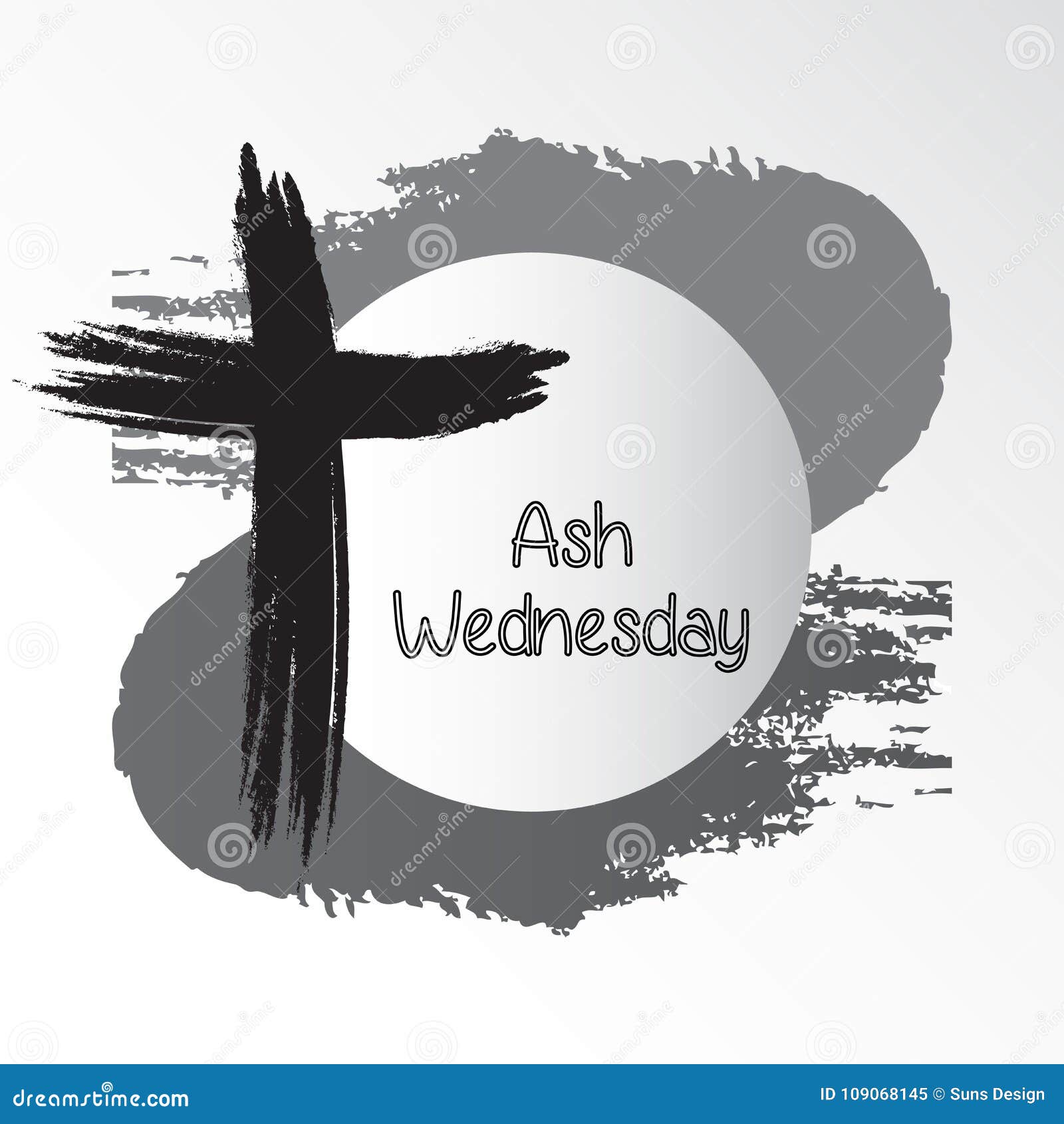 Ash Wednesday stock illustrationer. Illustration av symbol - 109068145