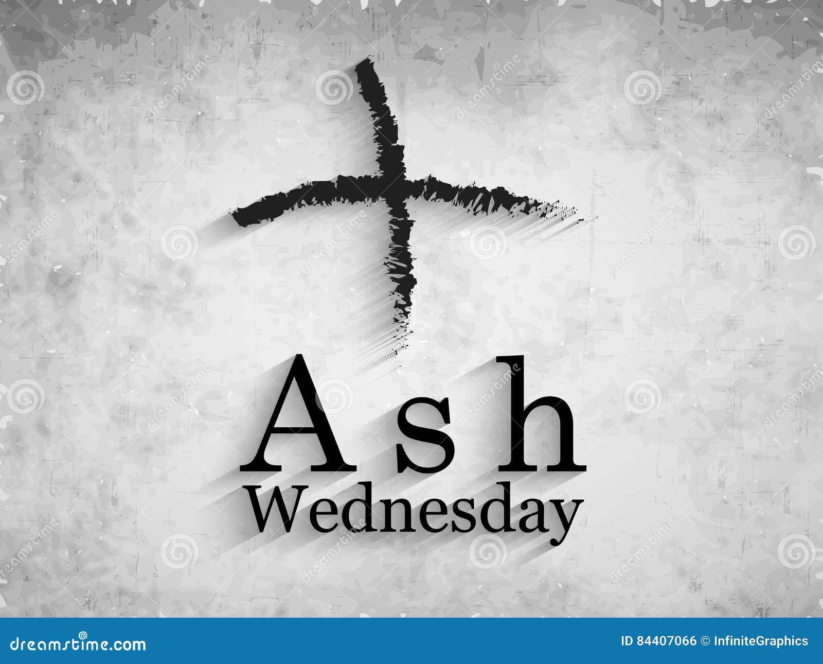 Ash Wednesday Background ilustración del vector. Ilustración de pecador ...