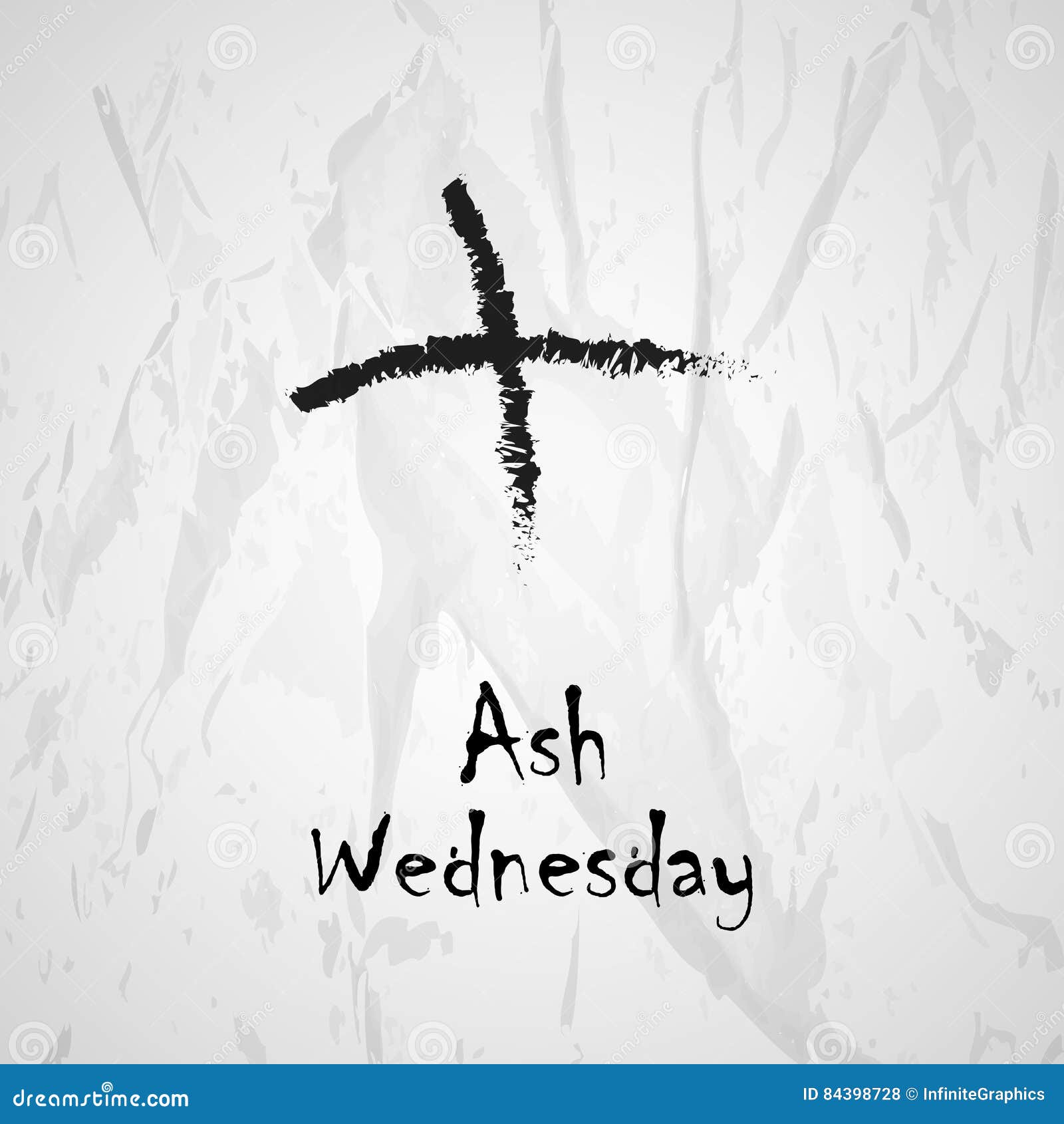 Ash Wednesday Background stock vector. Illustration of church - 84398728