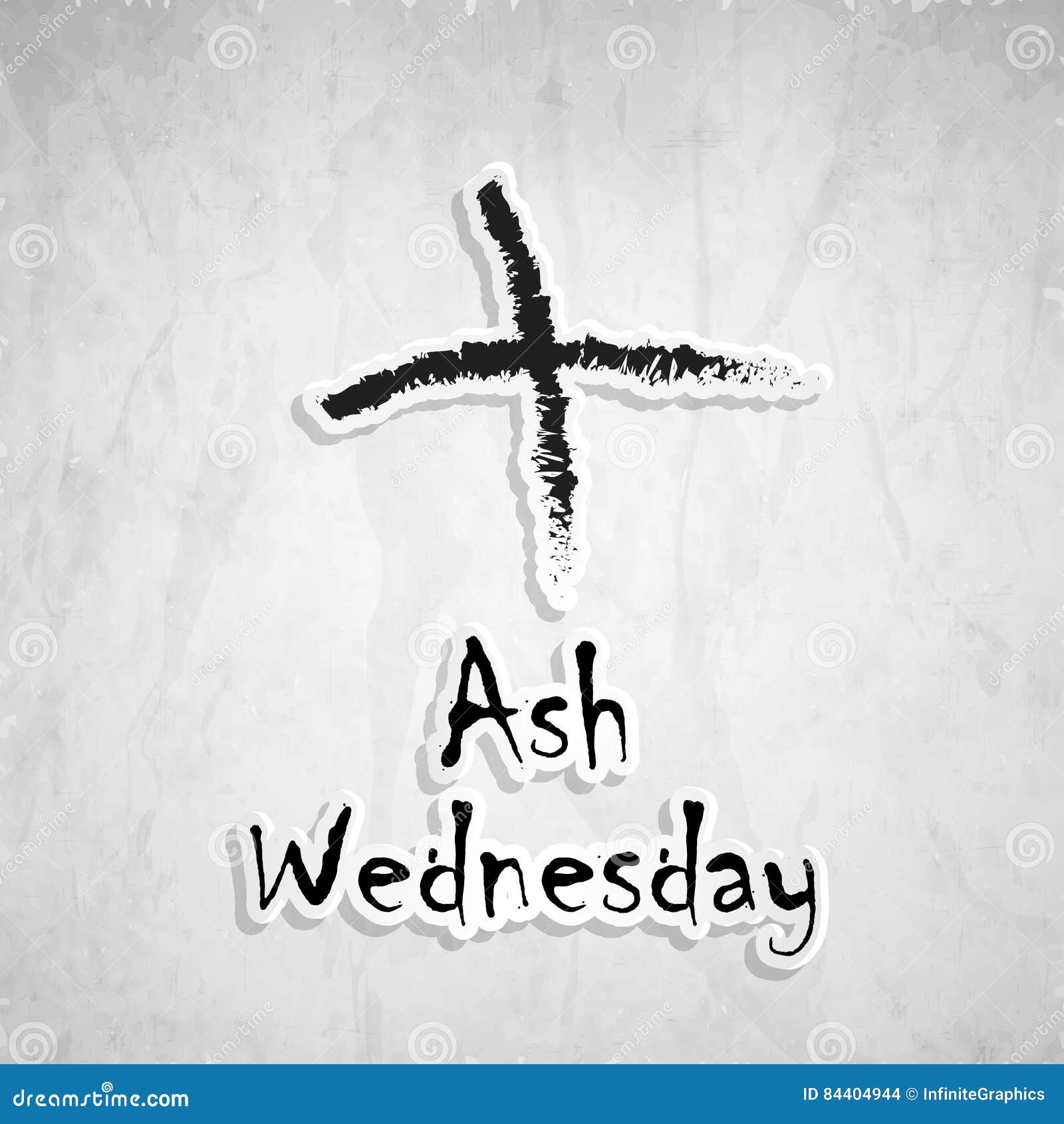 Ash Wednesday Background stock vector. Illustration of effects - 84404944